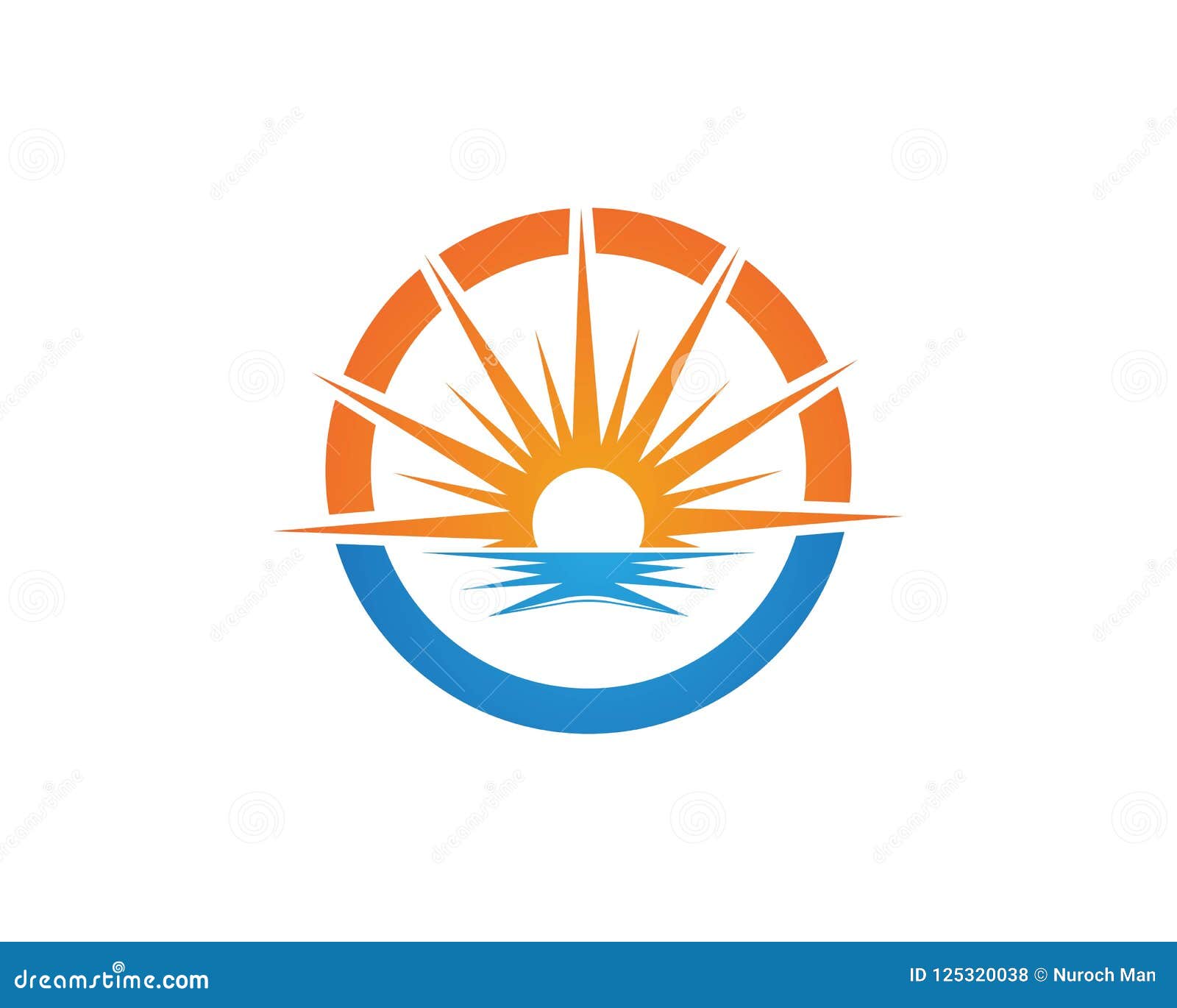 Sun Nature Logos and Symbol Design Icon Stock Vector - Illustration of ...