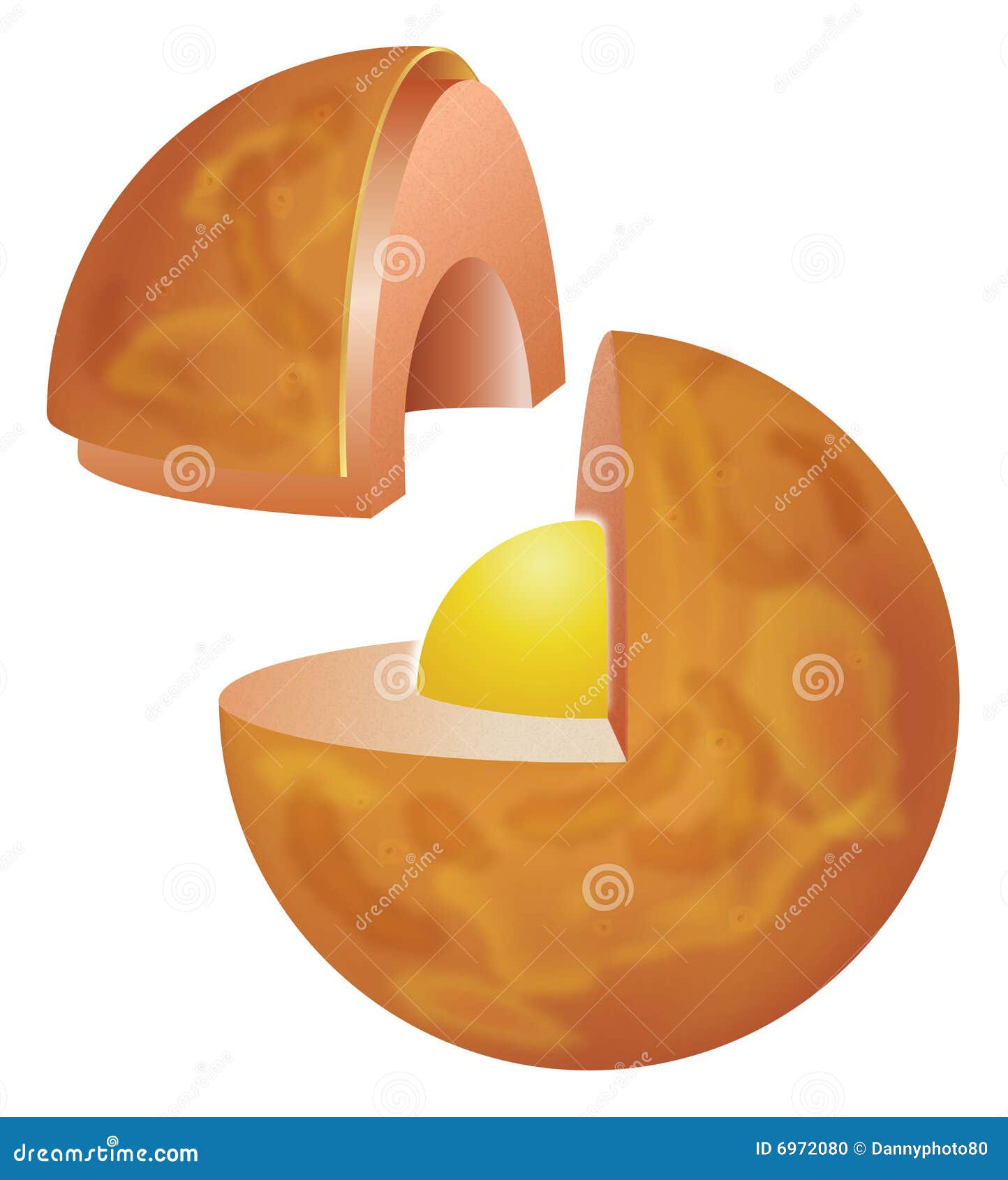 Sun negli strati illustrazione di stock. Illustrazione di sole - 6972080