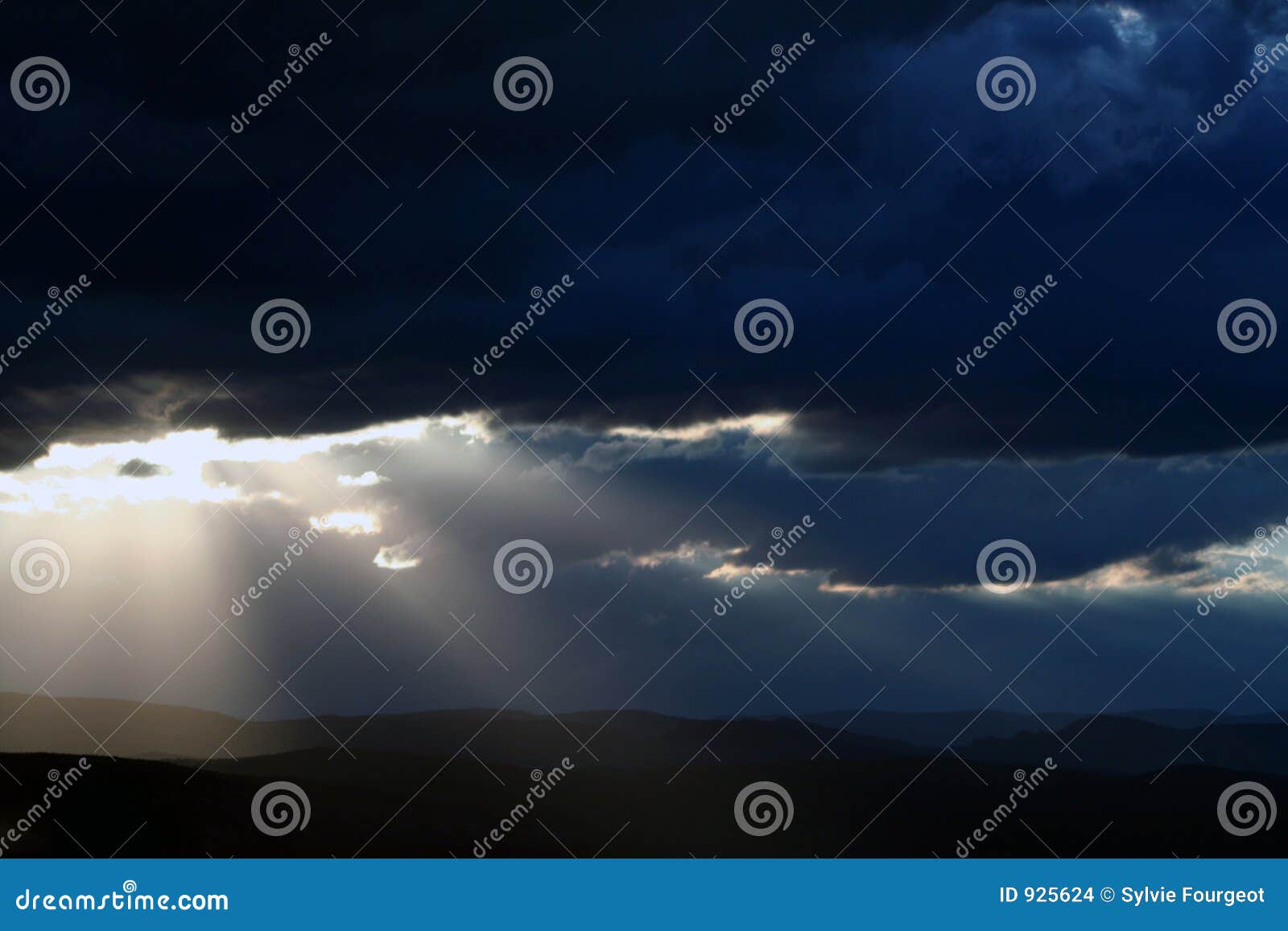 Nightfall Sky stock photo. Image of rays, daybreak, blue - 925624
