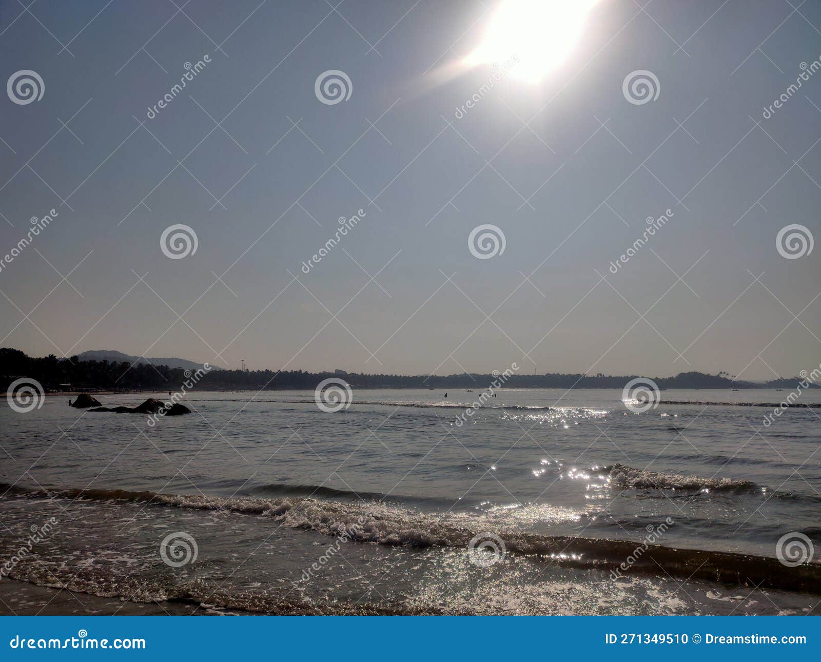 Sun and ocean waters stock photo. Image of morning, summer - 271349510