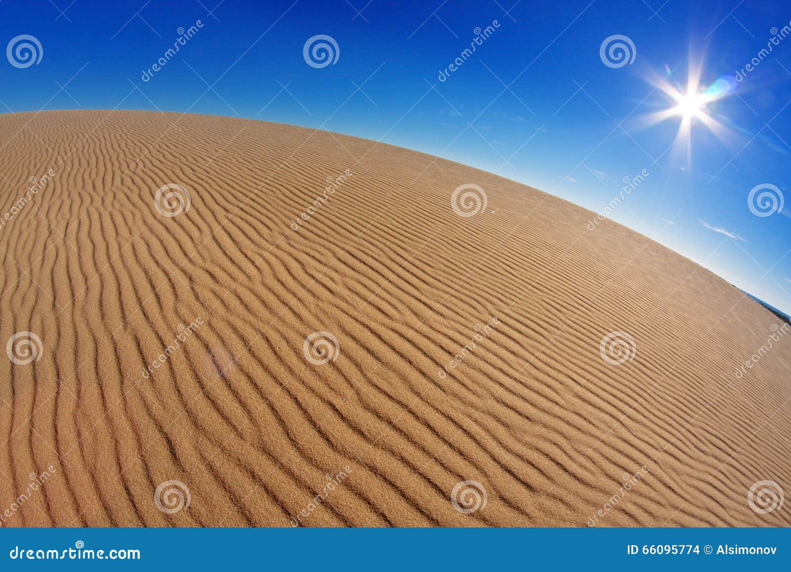 The sun over the desert. stock photo. Image of pattern - 66095774