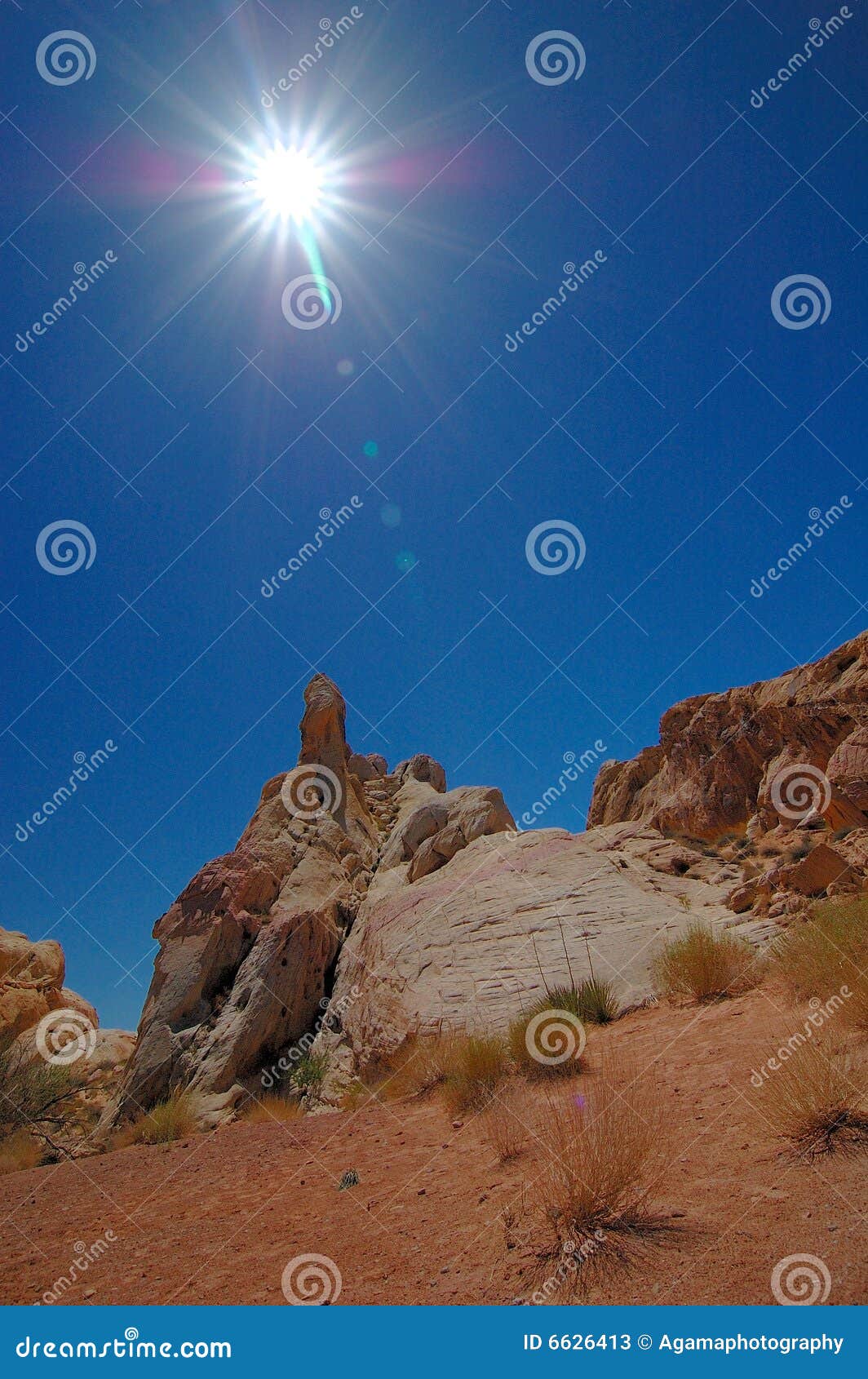 Sun over desert stock image. Image of north, valleys, blue - 6626413