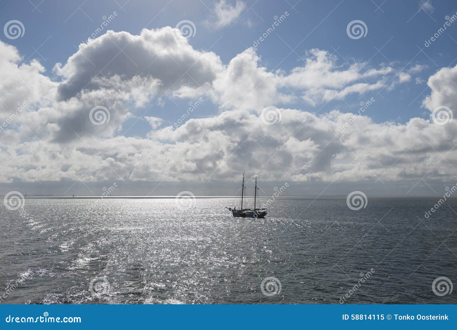 Sun Over the Dutch Wadden Sea Stock Image - Image of blue, unesco: 58814115