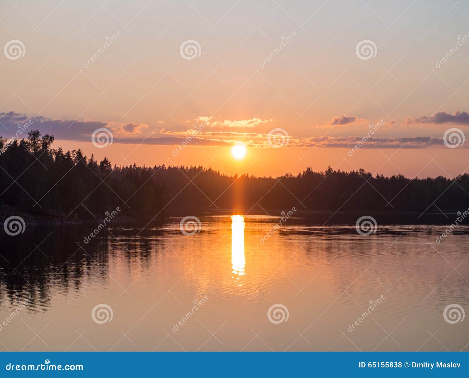 Sun over the forest stock photo. Image of sunset, dramatic - 65155838