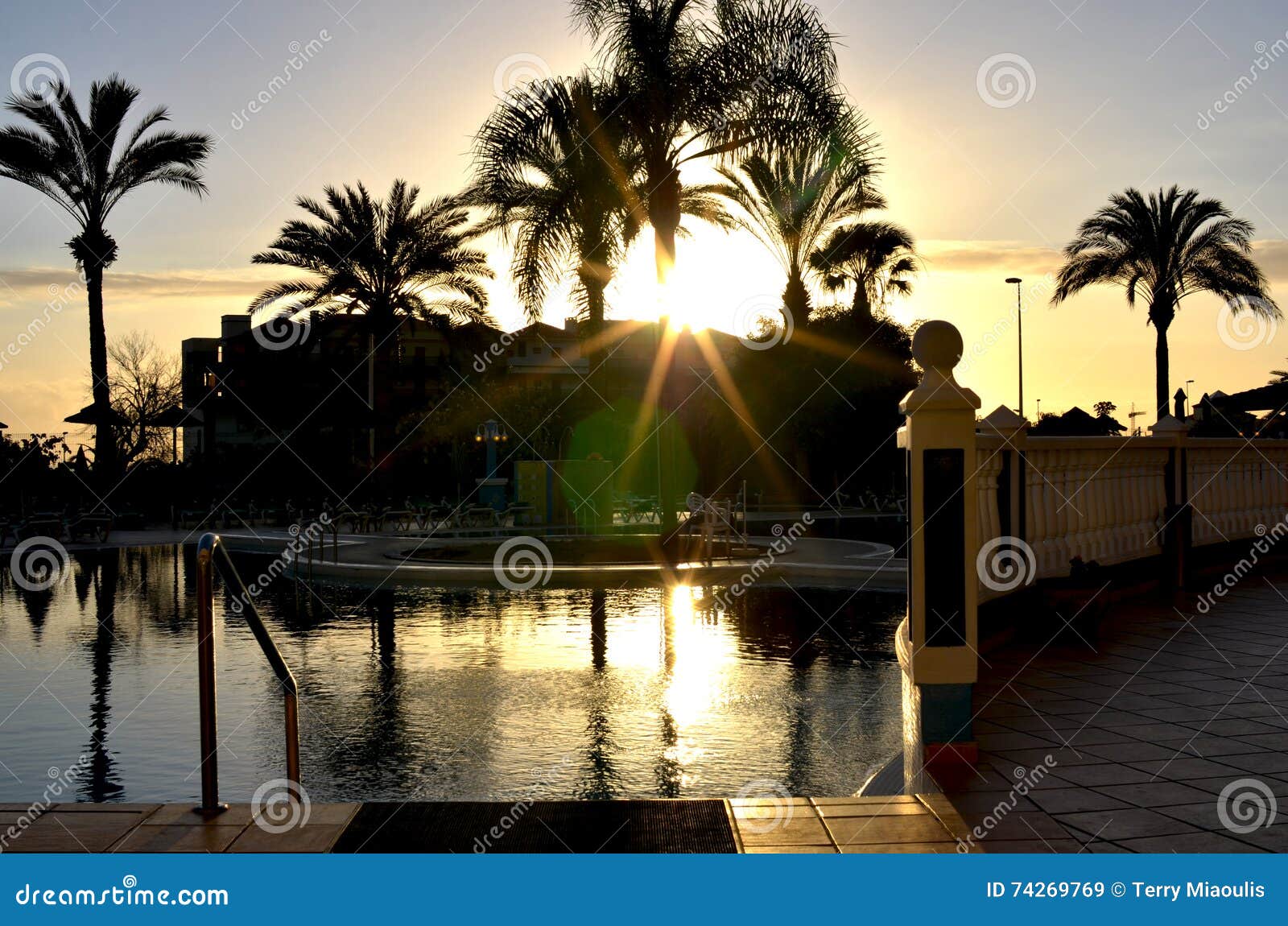 Sun over lake in florida stock image. Image of people - 74269769