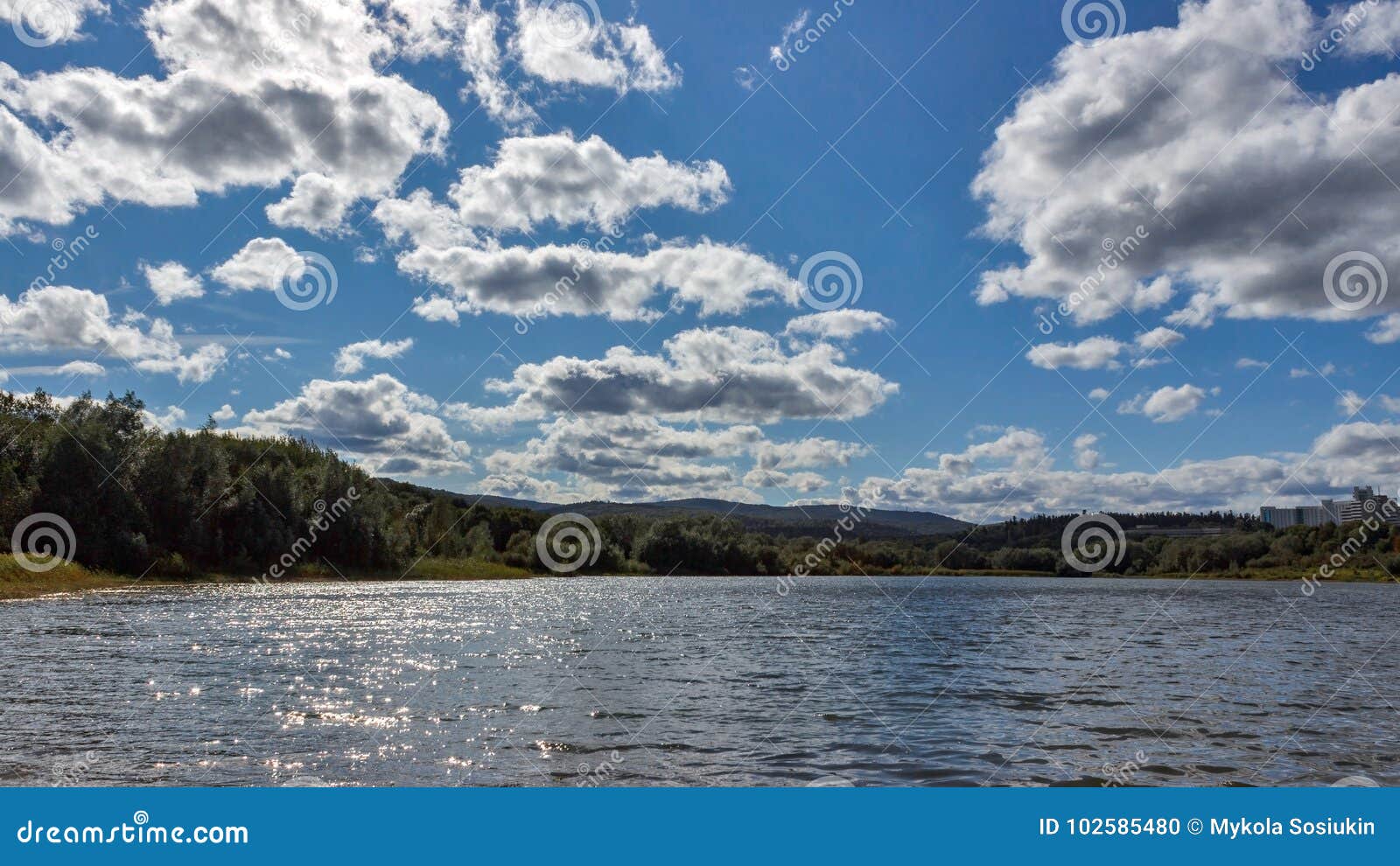 Sun Over the River in the Morning Stock Photo - Image of scene, nature ...