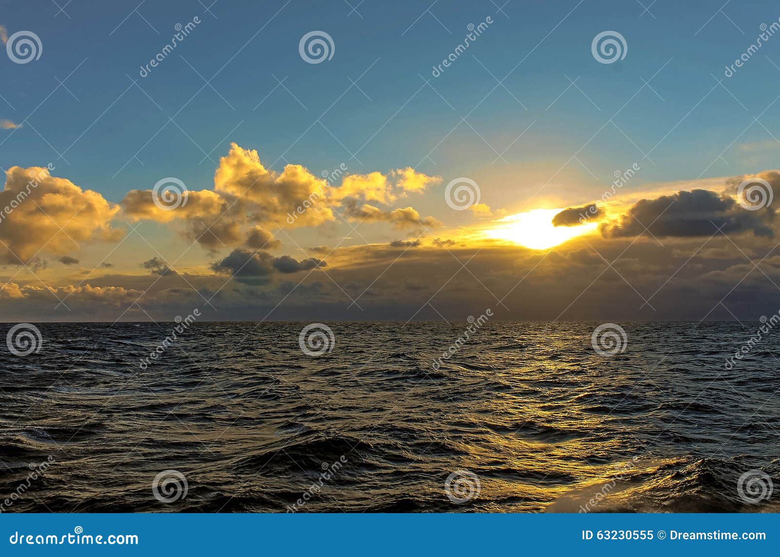 The sun over the sea. stock image. Image of afterglow - 63230555