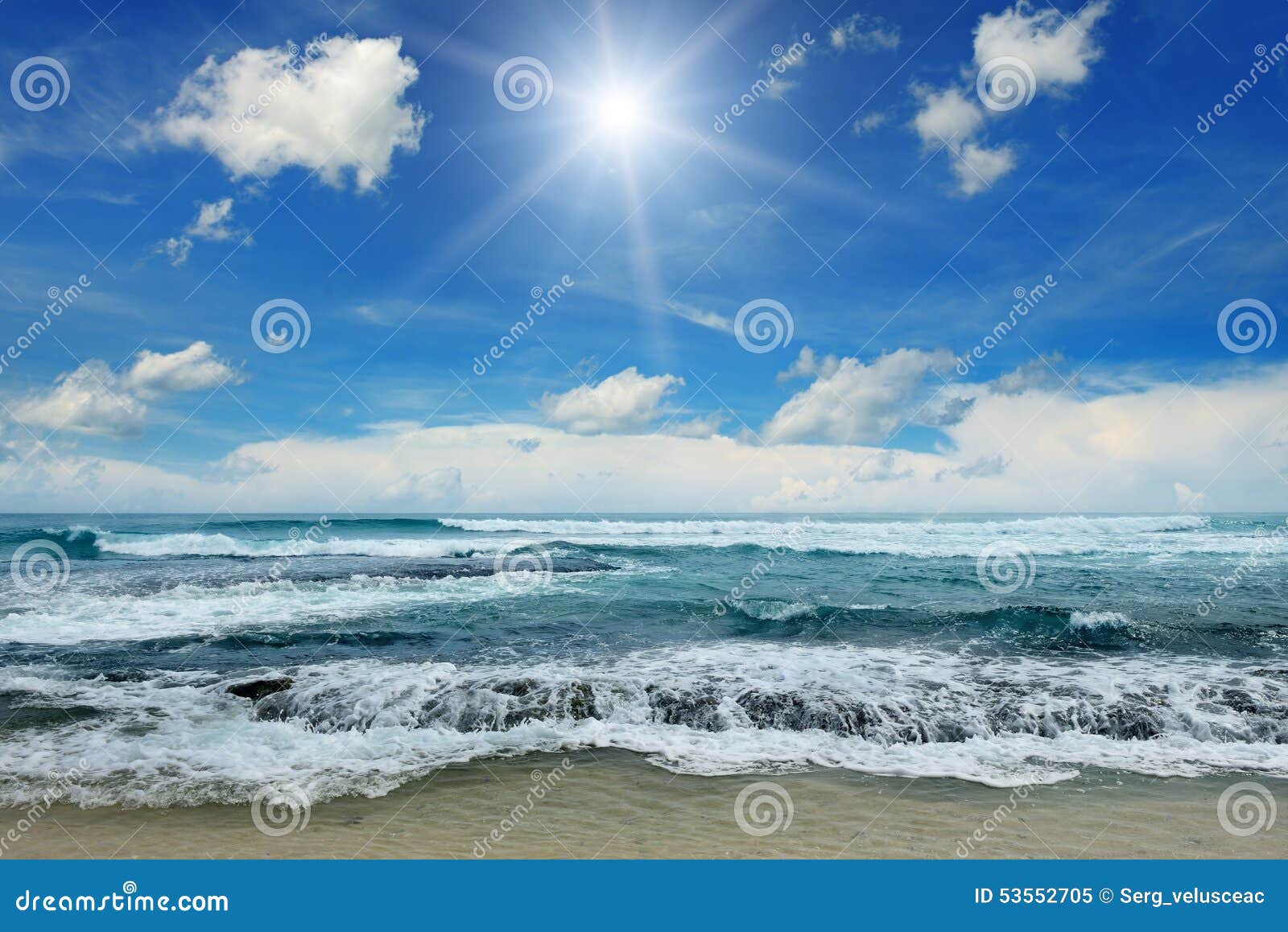 Sun over sea stock image. Image of night, morning, peaceful - 53552705