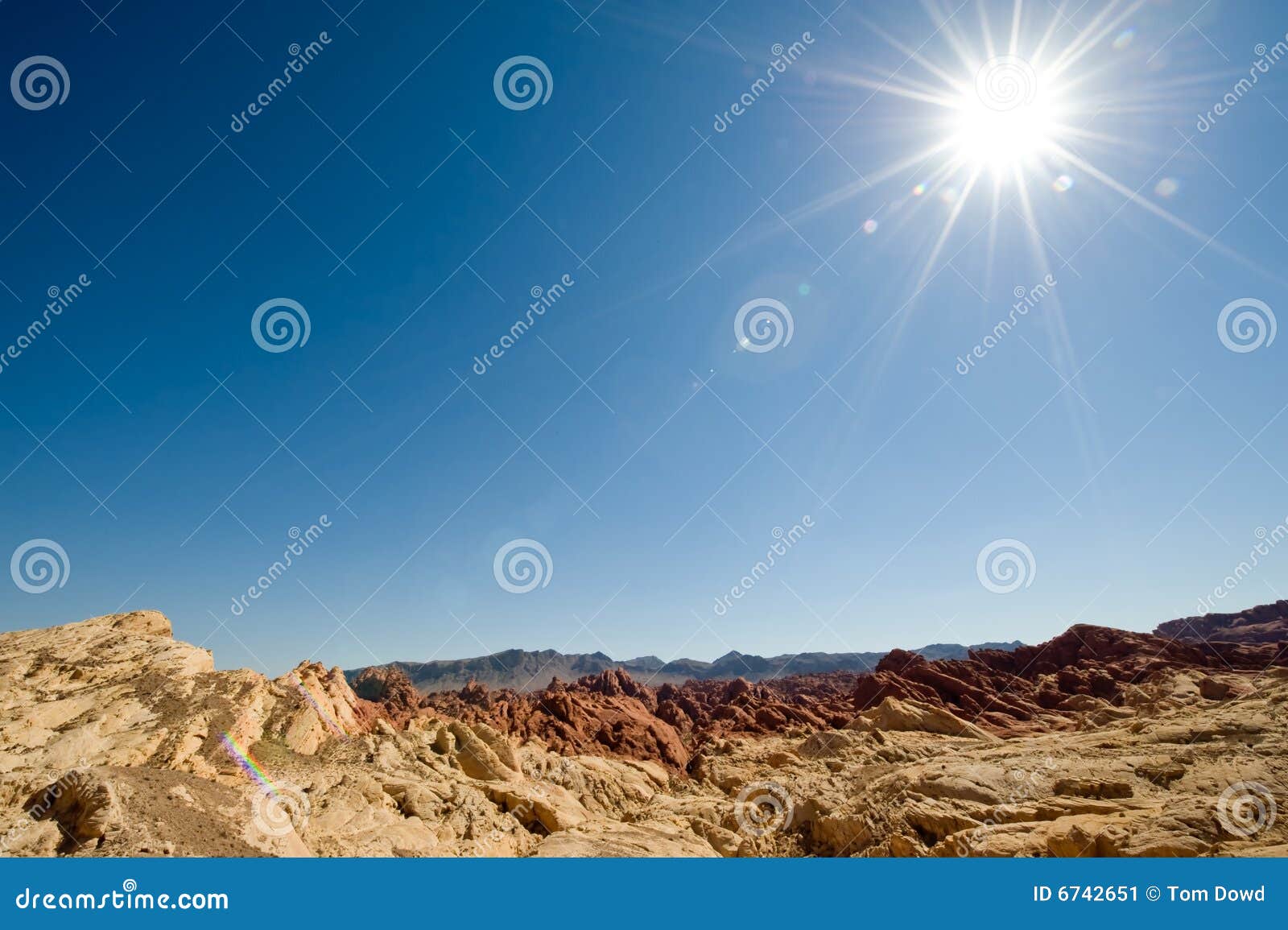 Sun Over the Valley of Fire Stock Image - Image of valley, nature: 6742651
