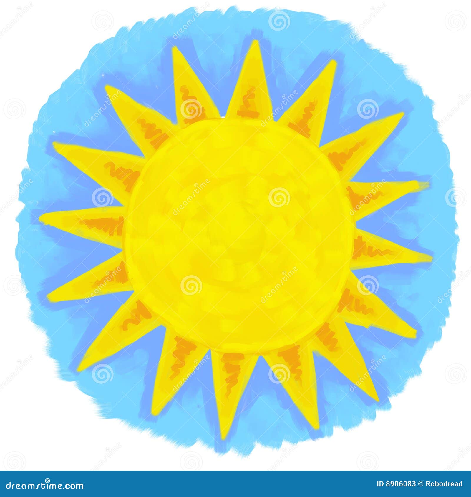 Sun painting stock illustration. Illustration of circle - 8906083