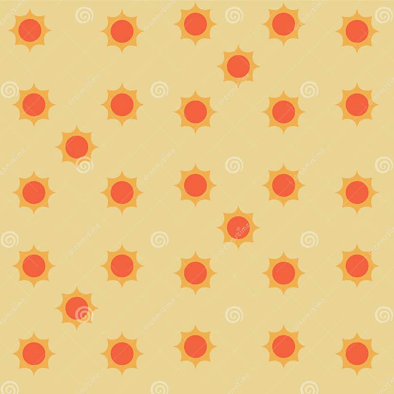 Sun Pattern Background. Vector Illustration Decorative Design Stock ...