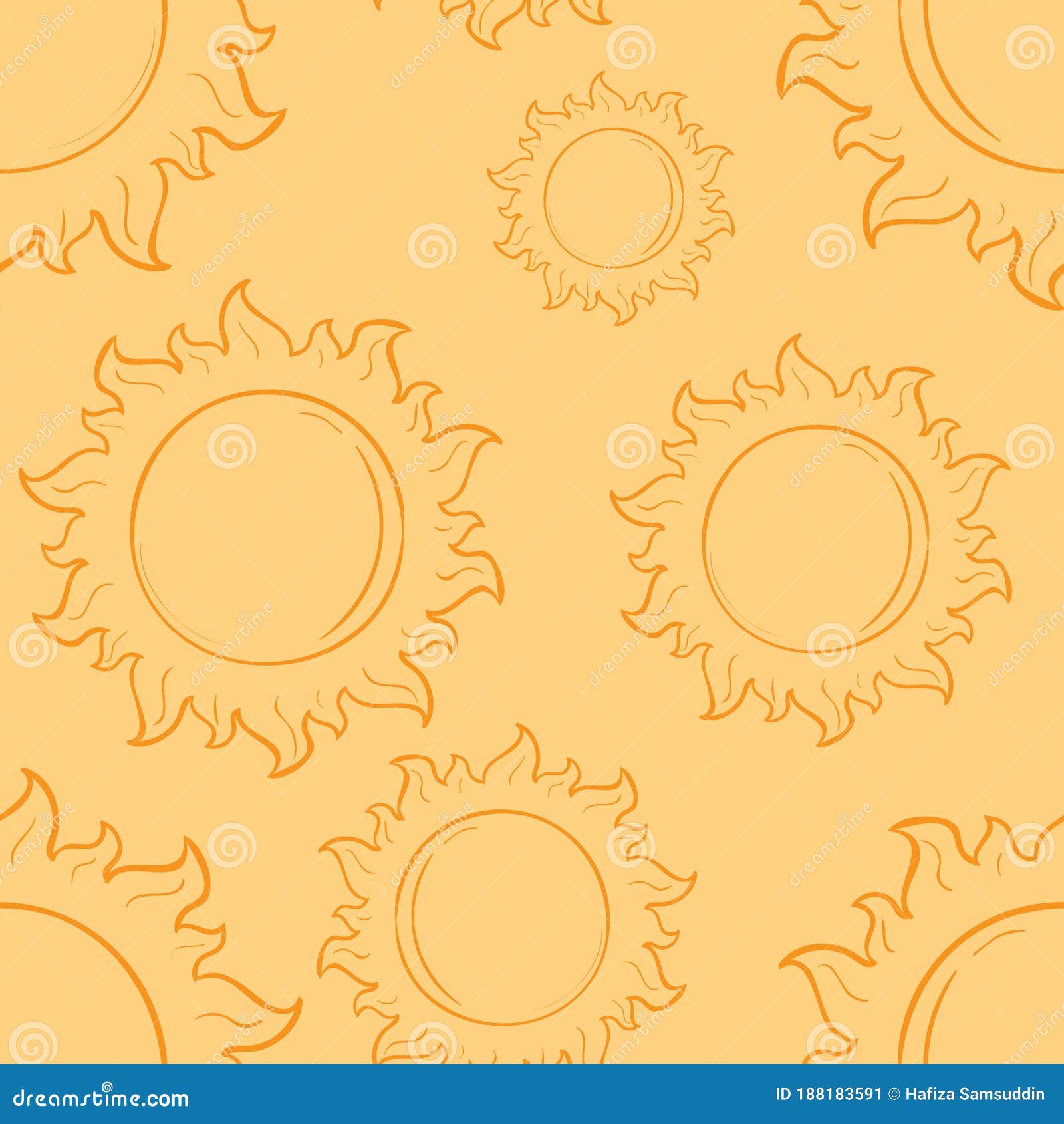 Sun Pattern Background. Vector Illustration Decorative Design Stock ...