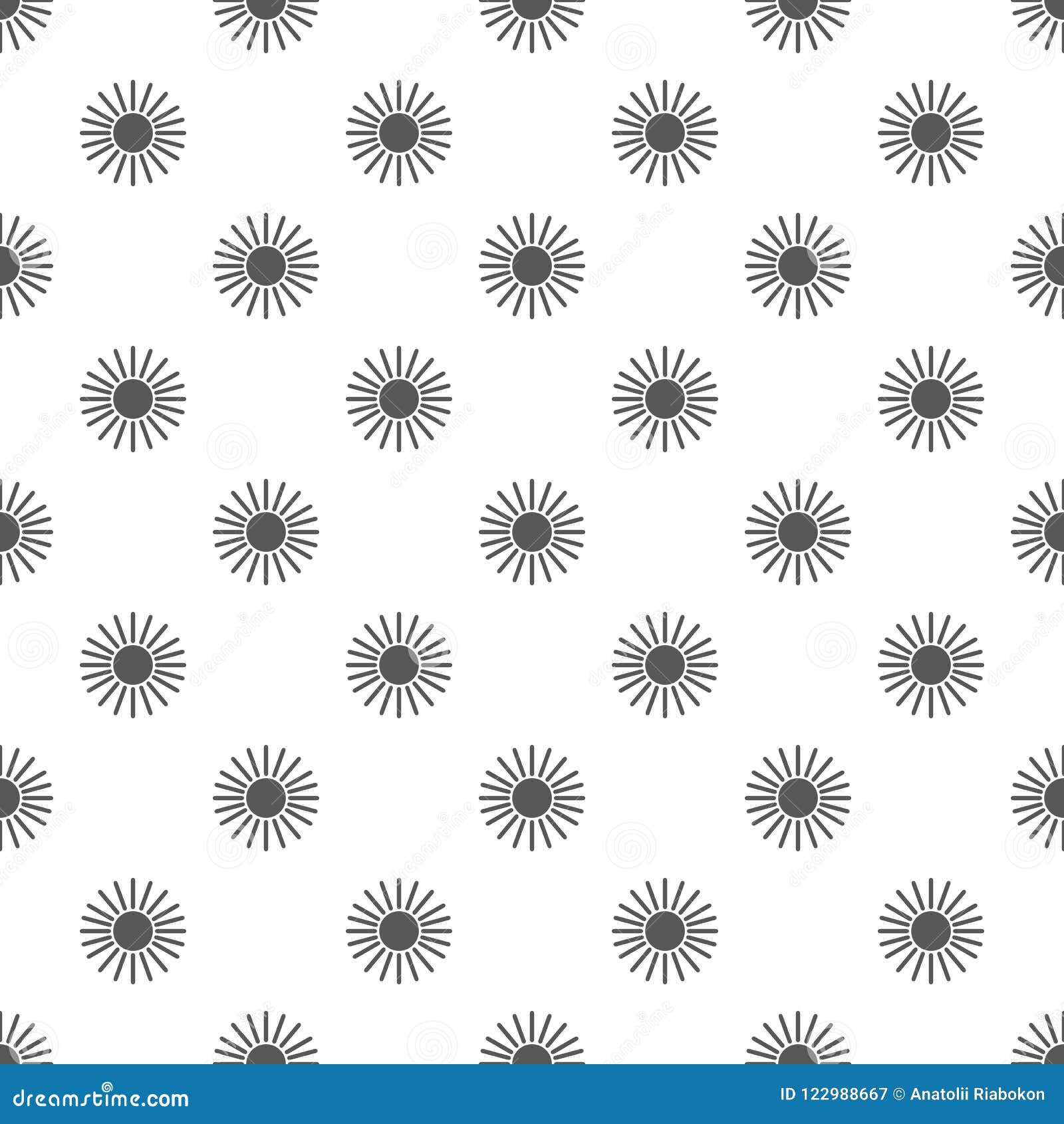 Sun pattern seamless stock illustration. Illustration of simple - 122988667