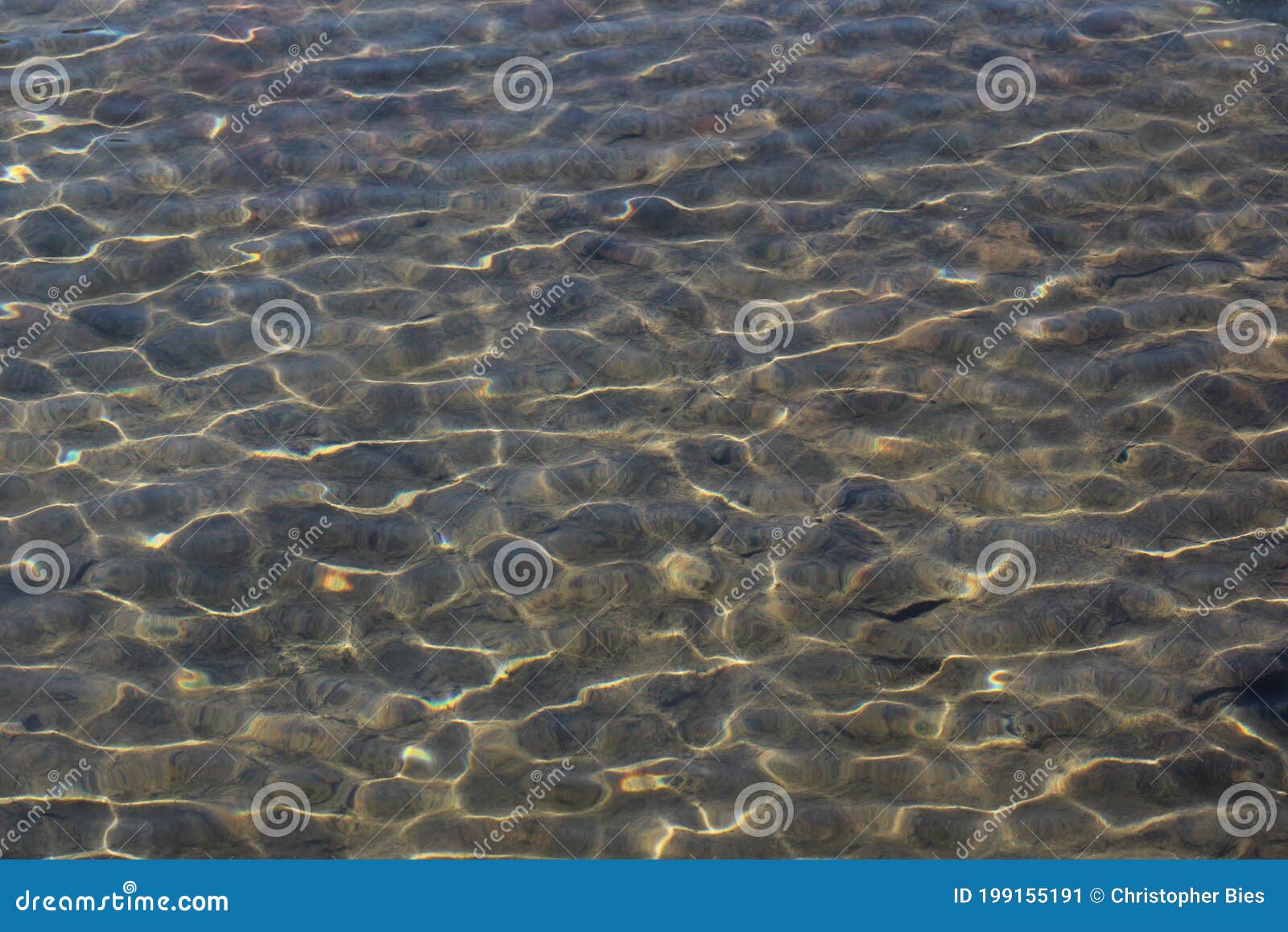 Sun Patterns in Water on Lake Bottom Stock Image - Image of brilliant ...