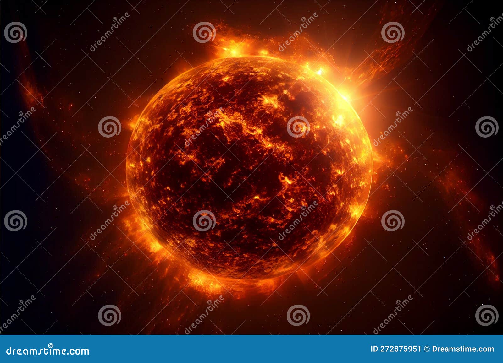 Sun, Planet in the Solar System Stock Illustration - Illustration of ...