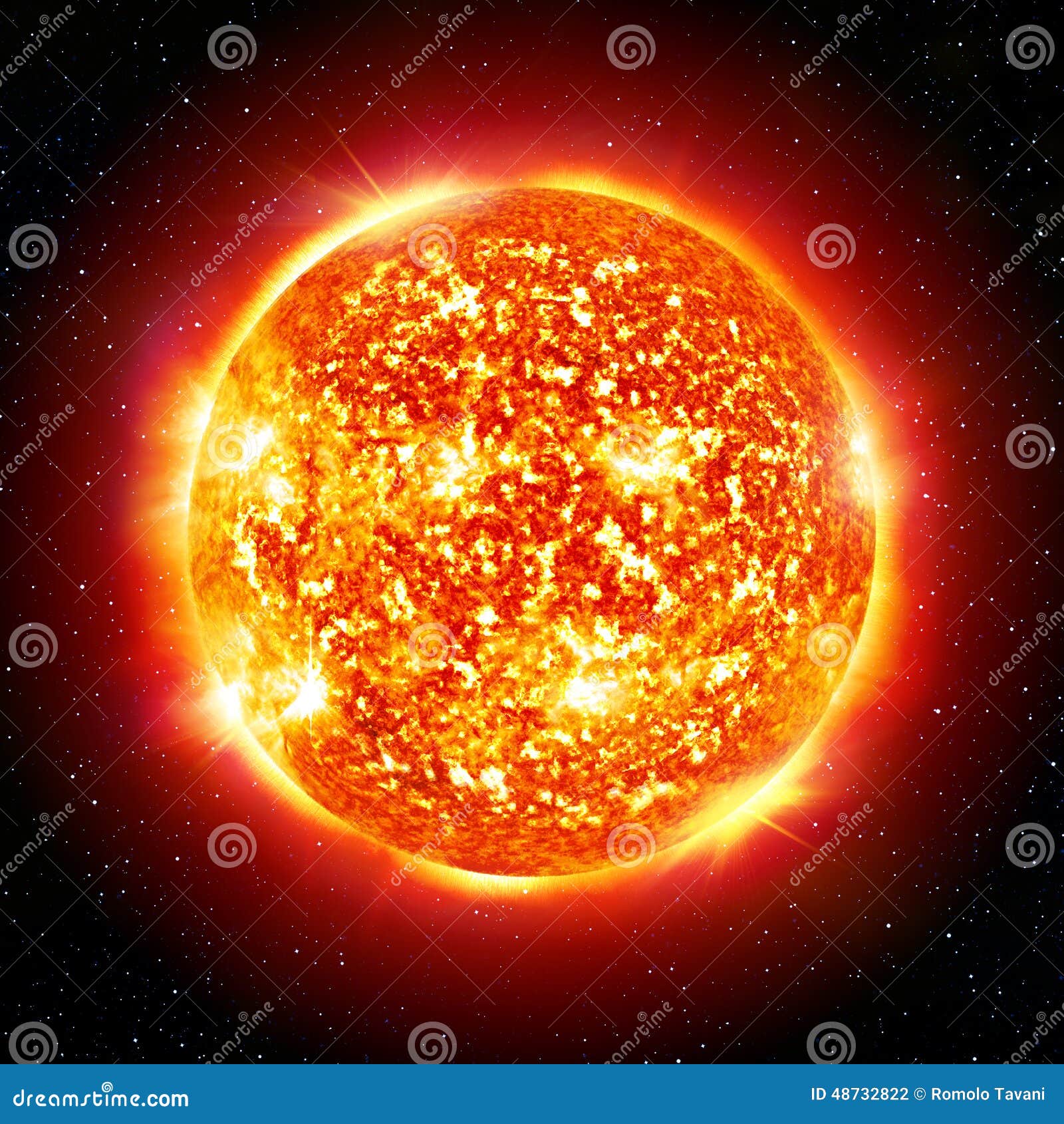 Sun planet stock illustration. Illustration of light - 48732822