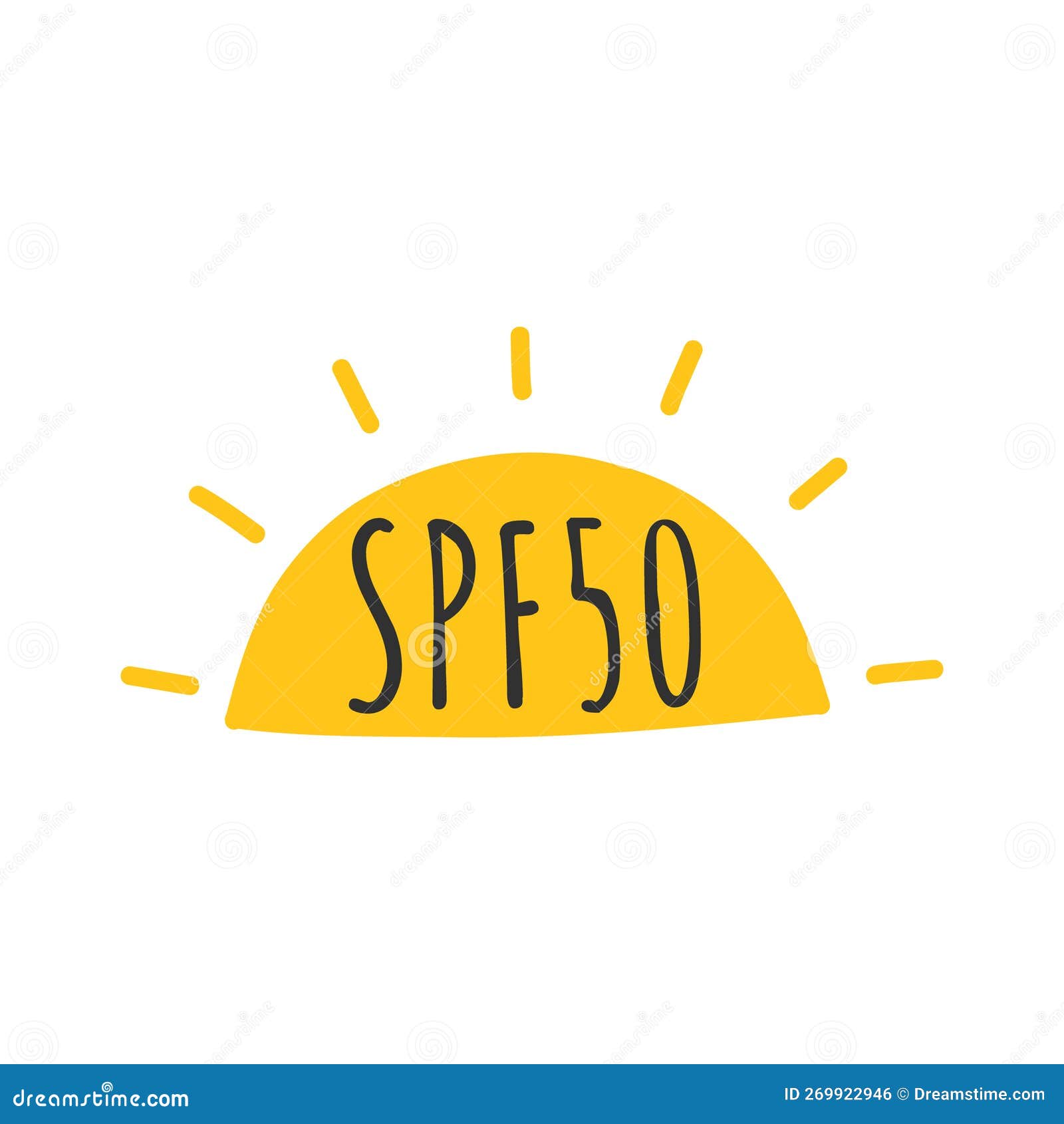 Sun Protection Icon. Spf Sign. Sunscreen Protection and Sun Safety ...