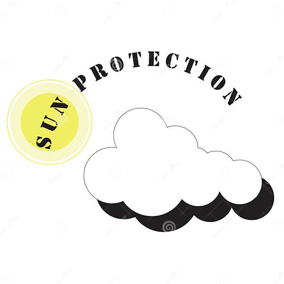 Sun Protection Symbol stock vector. Illustration of protection - 8430037