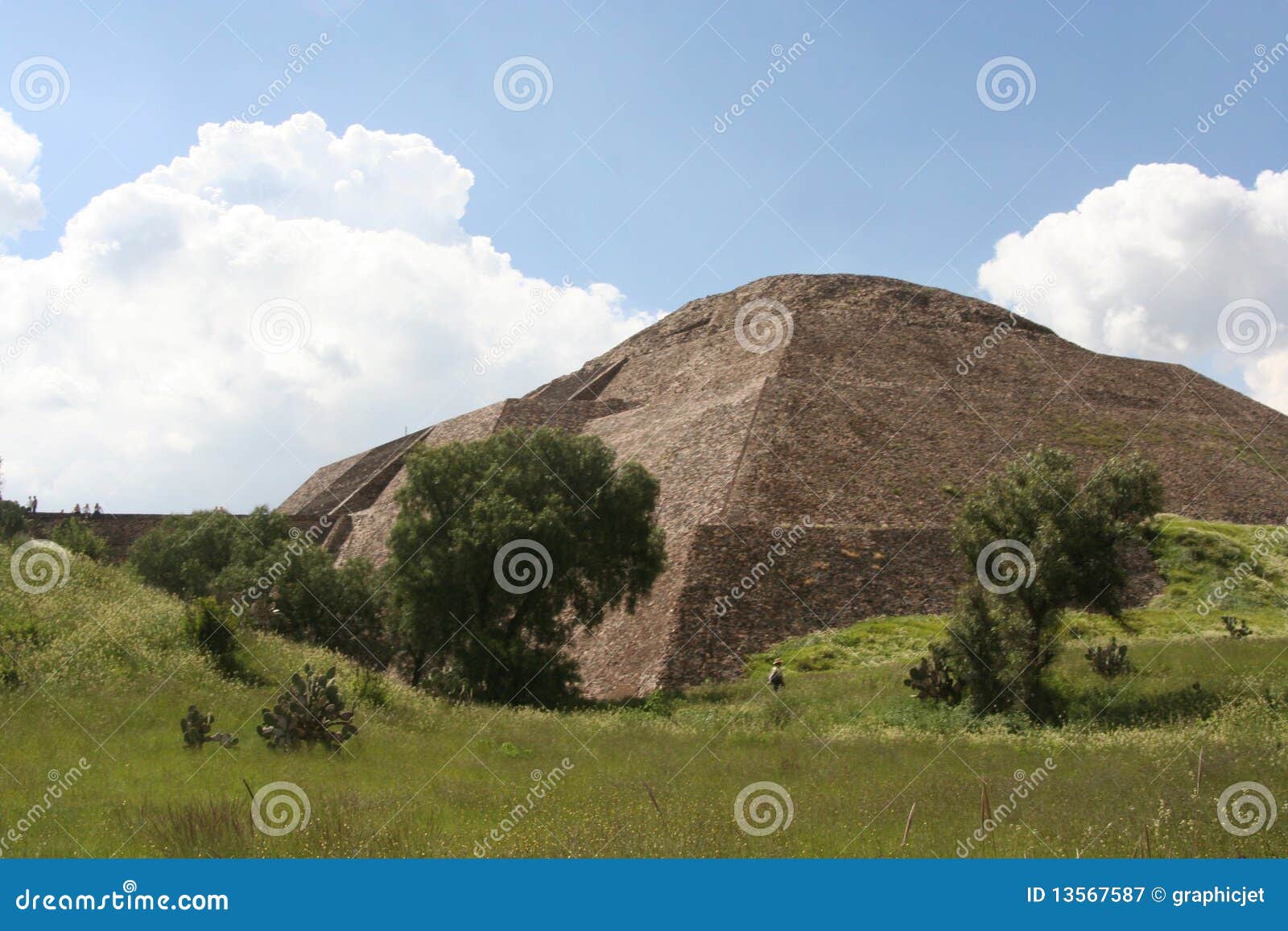 The Sun Pyramid in Teotihuacan, Mexico Stock Image - Image of ancient ...