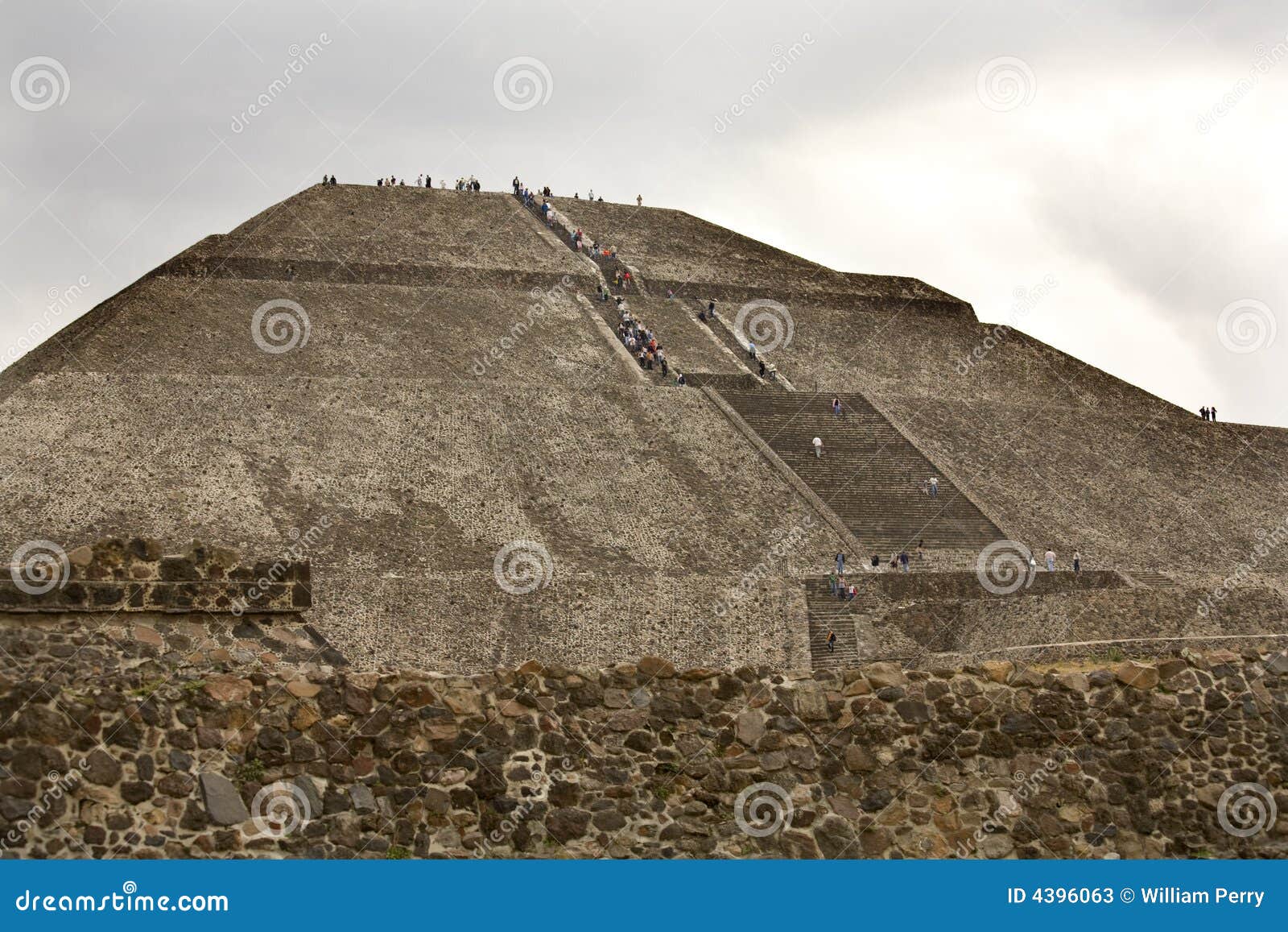Sun Pyramid Teotihuacan Mexico Stock Image - Image of history, building ...