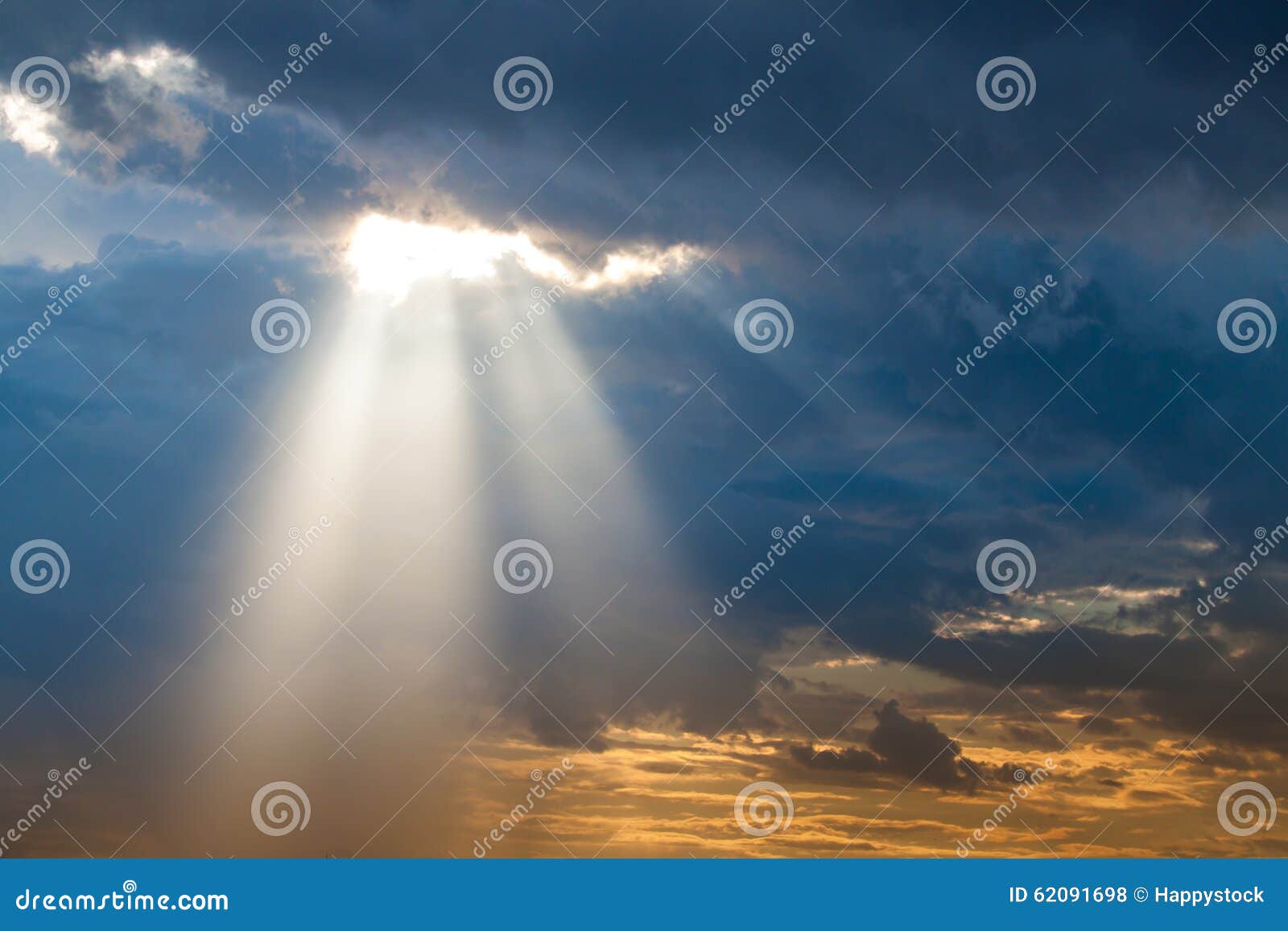 Sun ray light through down stock photo. Image of cloud - 62091698