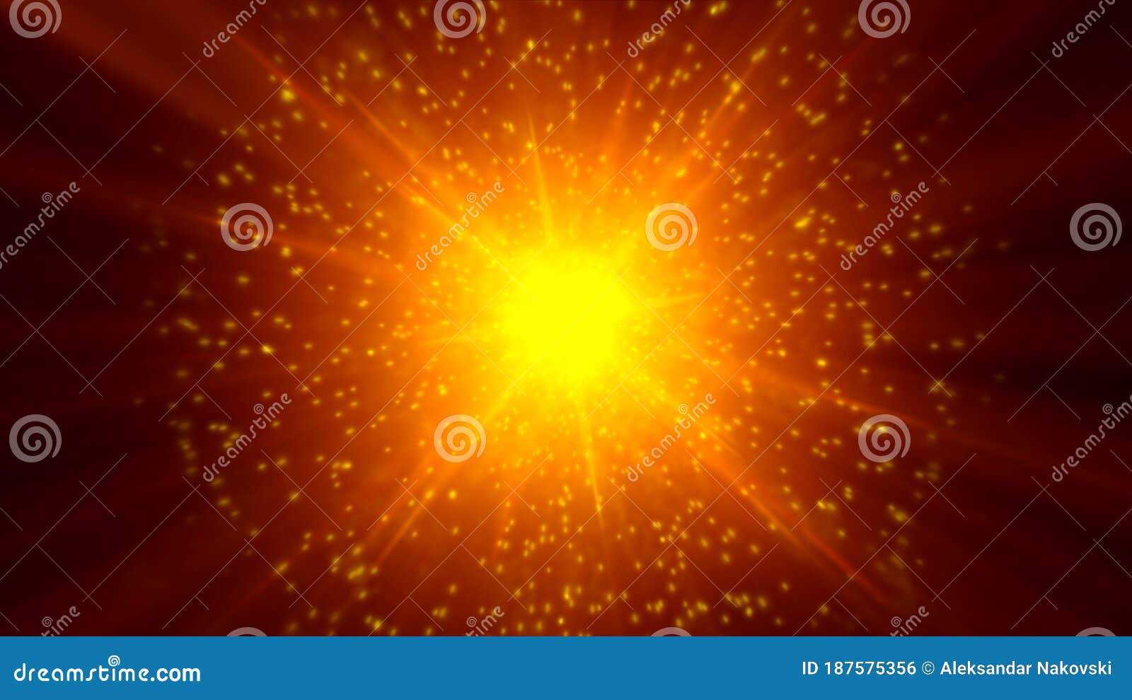 Sun Ray Light Particle Illustration Stock Illustration - Illustration ...