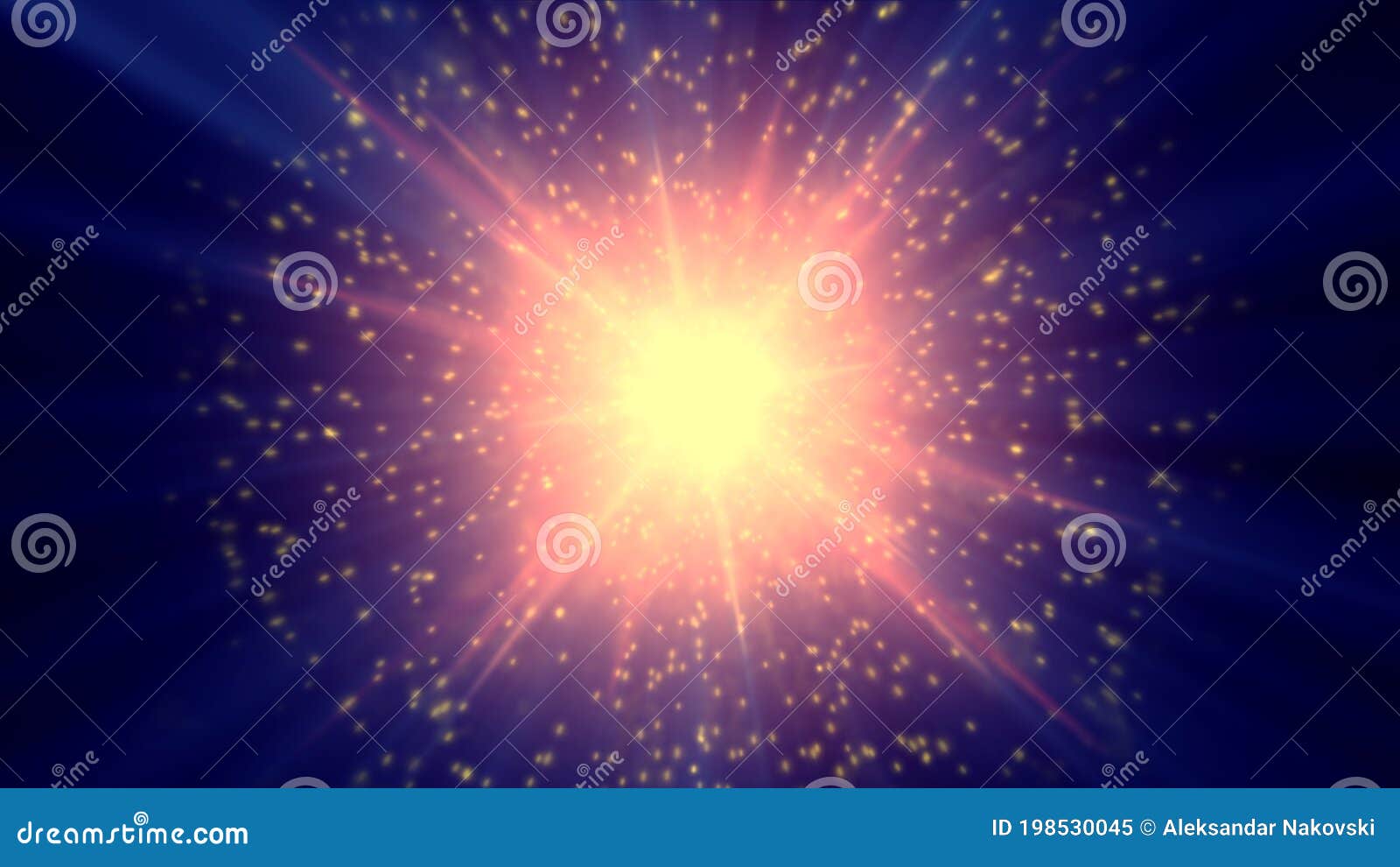 Sun Ray Light Particle Illustration Stock Illustration - Illustration ...
