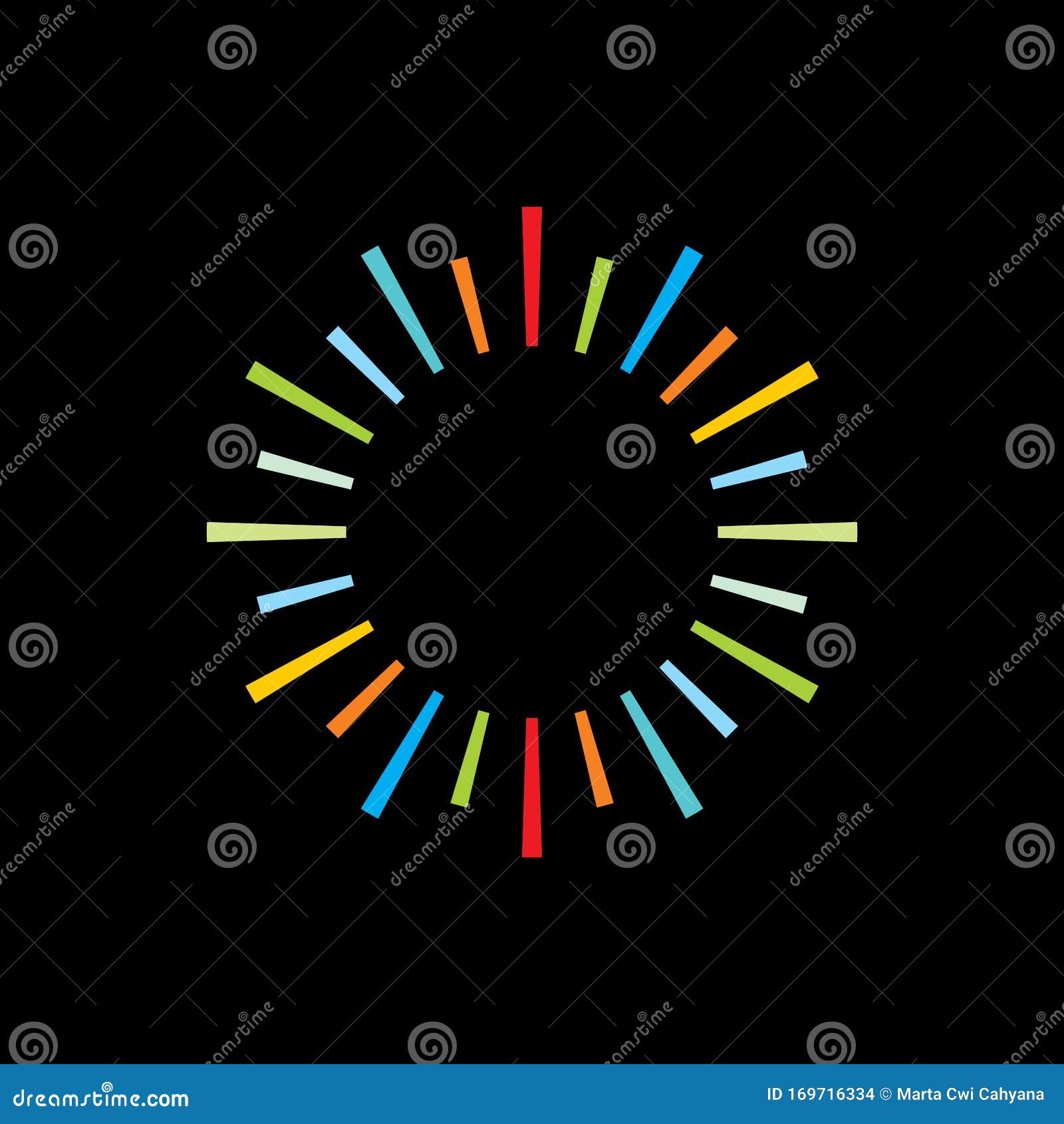 Sun Ray Logo Vector Colorfull Stock Vector - Illustration of office ...