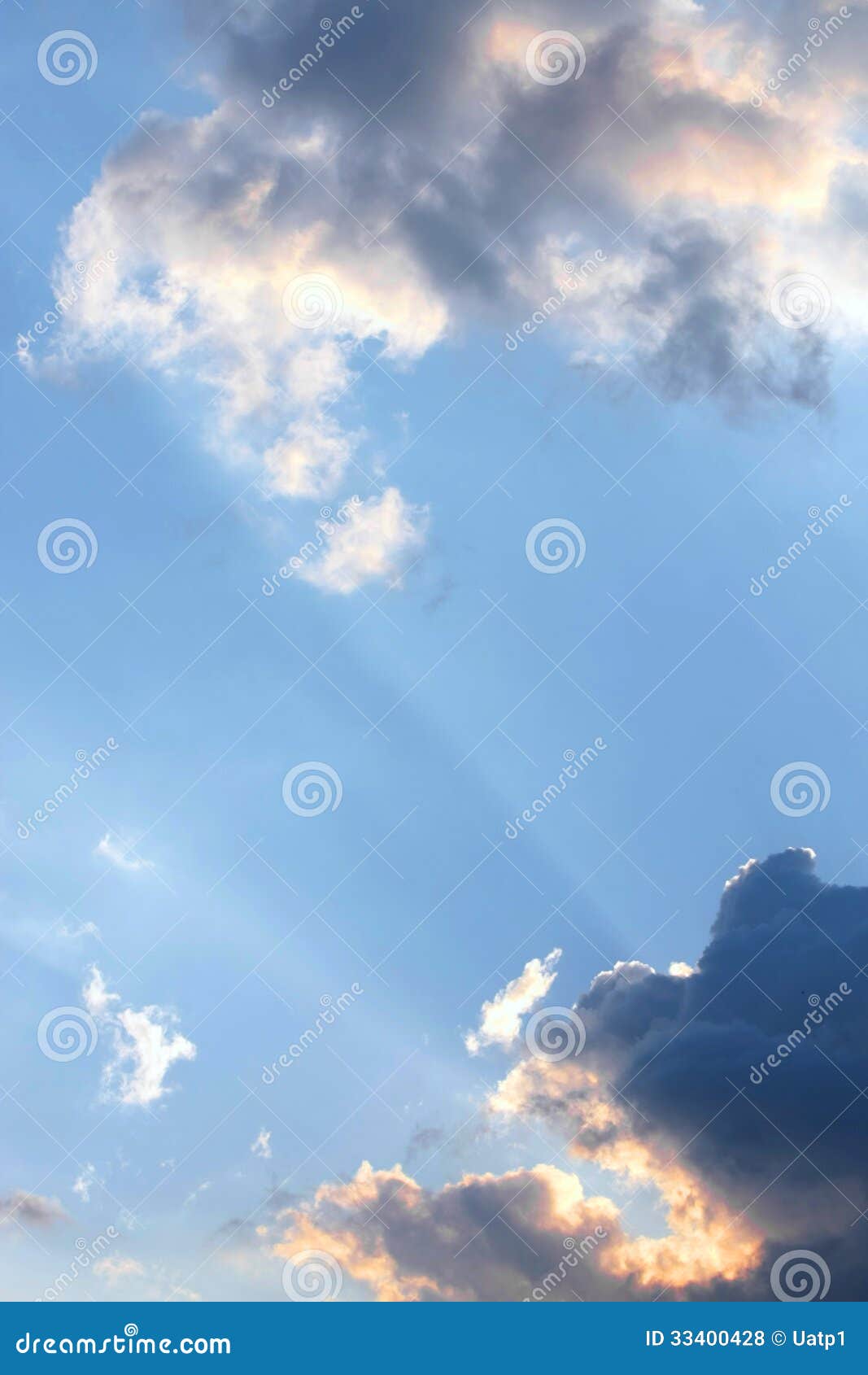 Sun ray stock photo. Image of clear, evening, sublime - 33400428