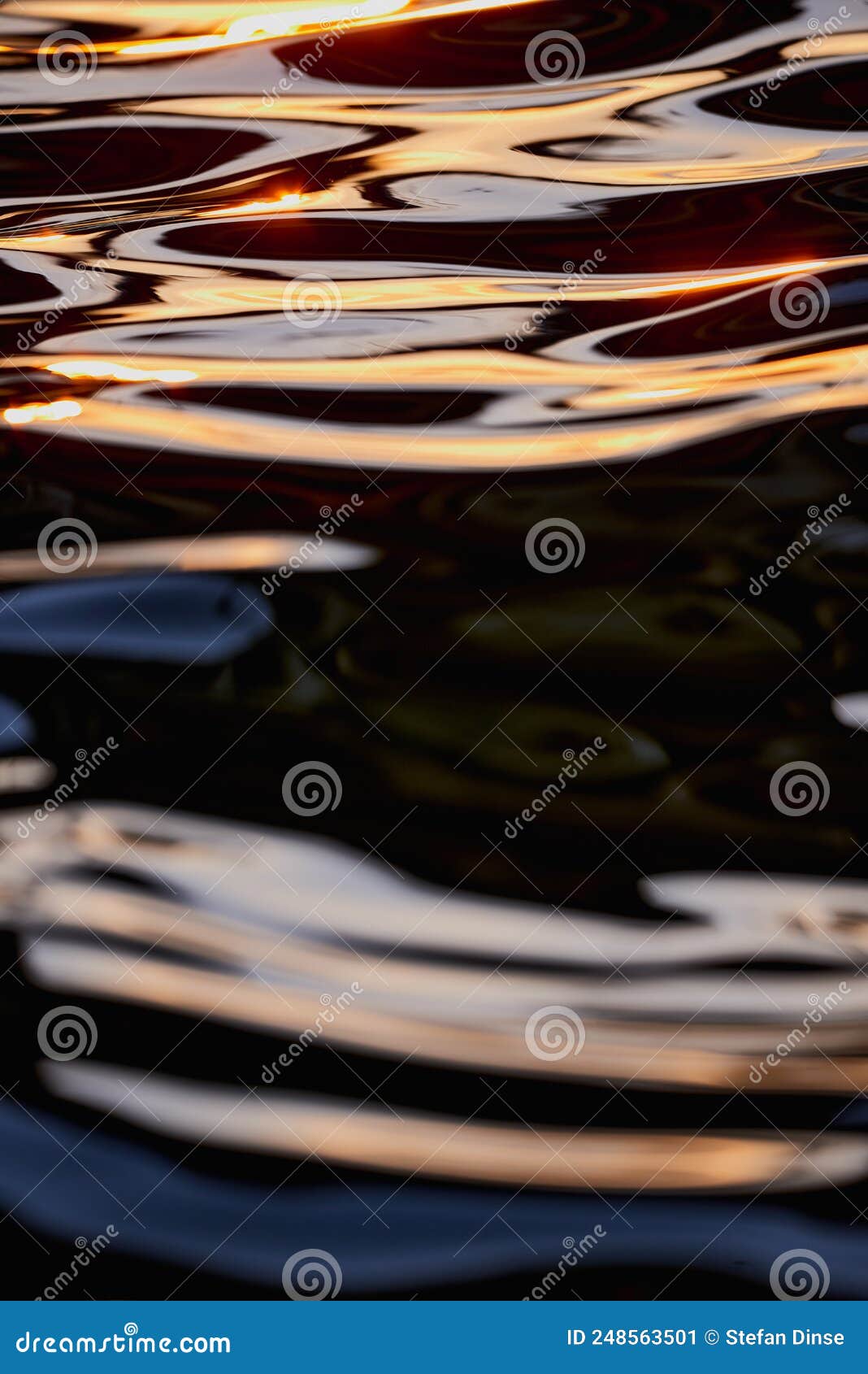 Sun Ray Relection on Water Surface Stock Image - Image of wave, liquid ...