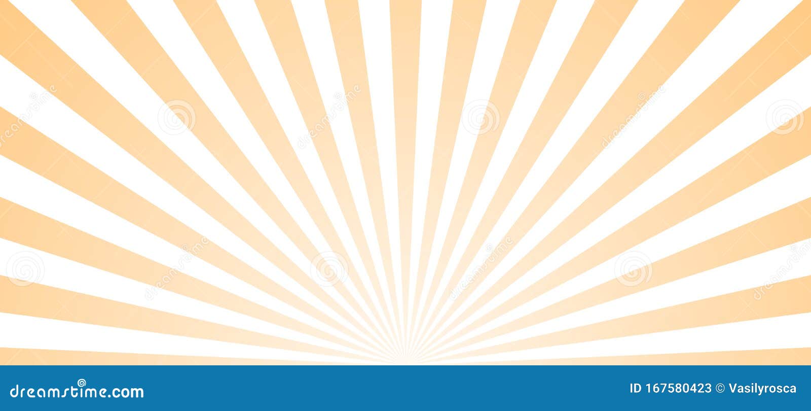 Sun Ray Retro Background Vector Burst Light. Sunrise or Sunset Retro ...