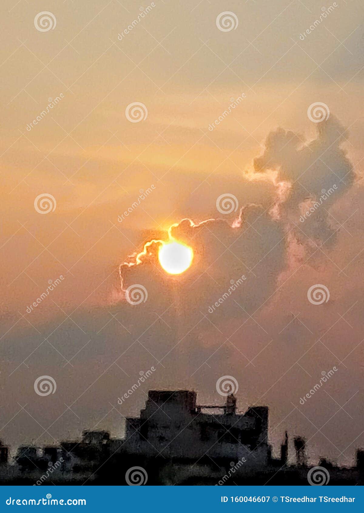 Sun Ray Sunset Nature, Sunlit Stock Image - Image of sunset, nature ...