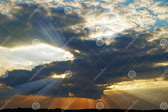 Sun rays stock image. Image of cloud, rays, light, mystical - 4285925