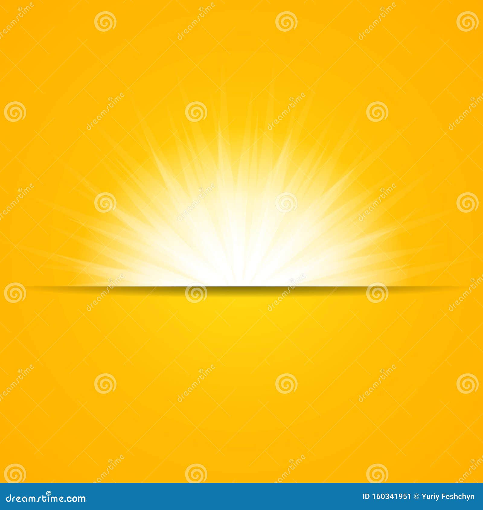 Sun Rays Background. Light Beautiful Sunny Backdrop Stock Illustration ...