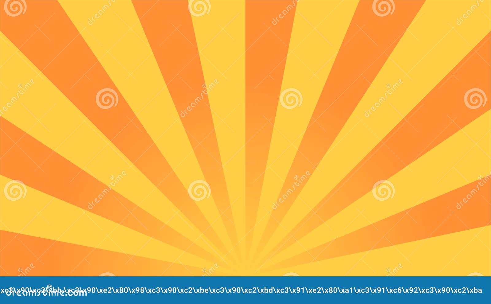 Sun Rays Background. Yellow-orange Rays. Vector Illustration Stock ...