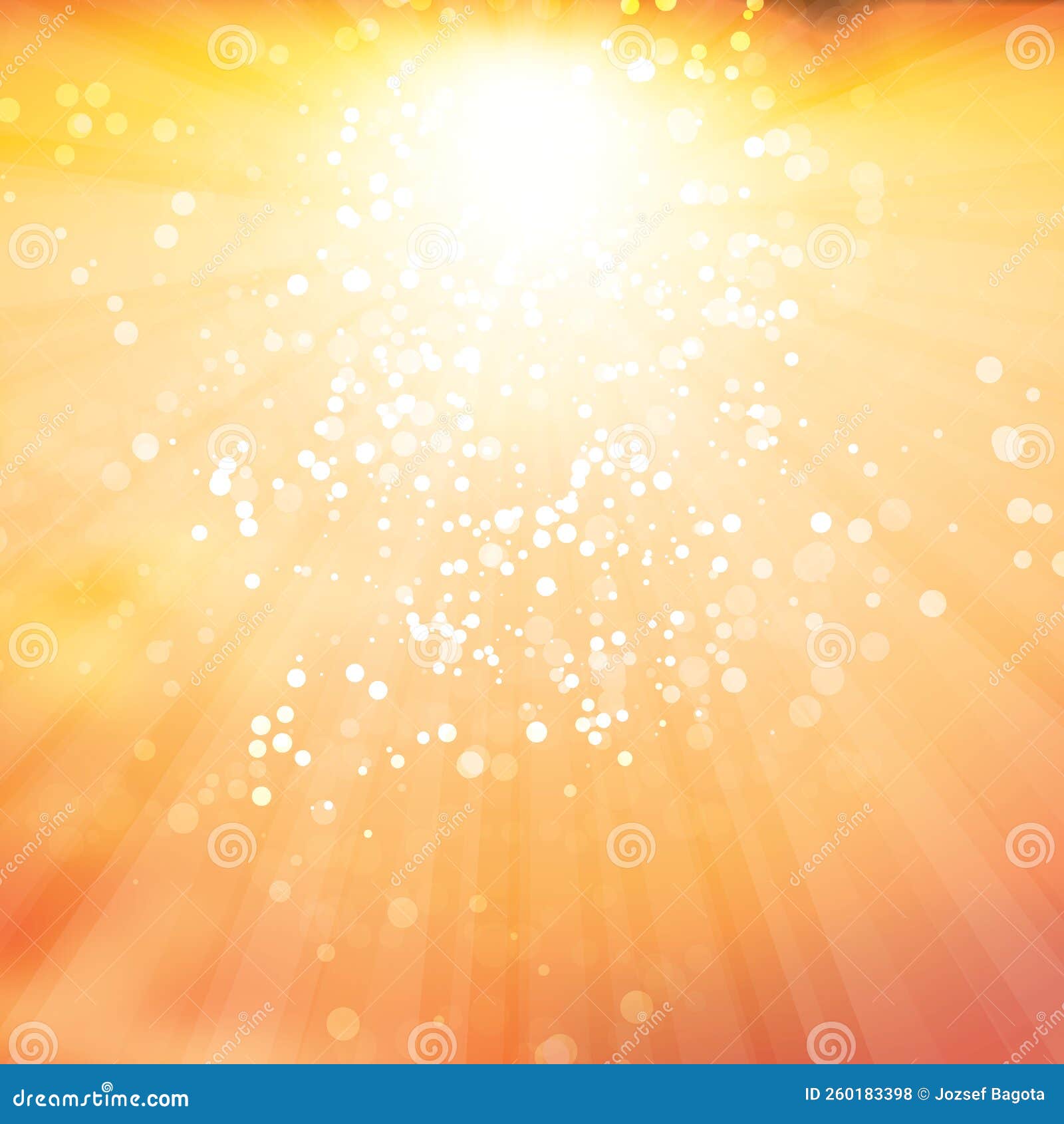 Sun Rays with Bubbles - Vector Background Design Stock Vector ...