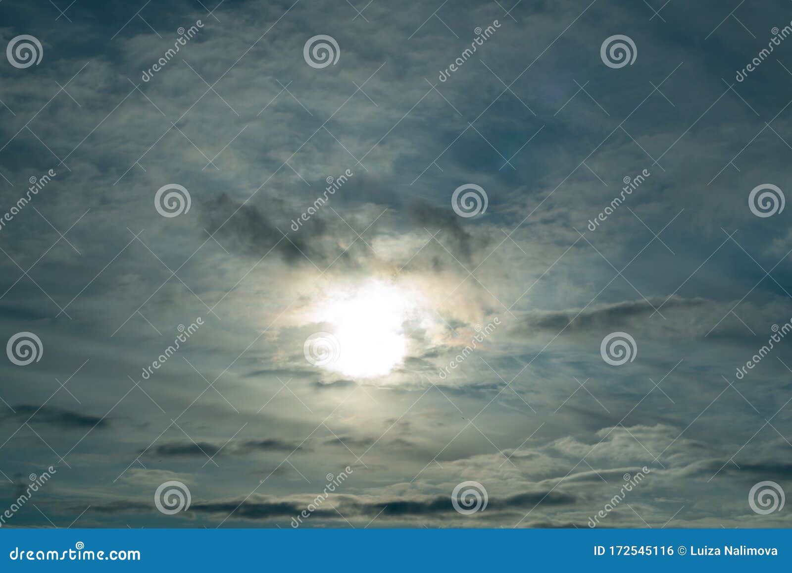 Sun Rays Bursting through the Clouds Stock Photo - Image of color ...