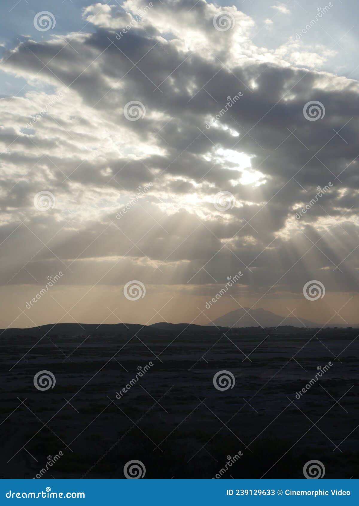 Sunrays Bursting through Clouds in Kenya Stock Image - Image of ...