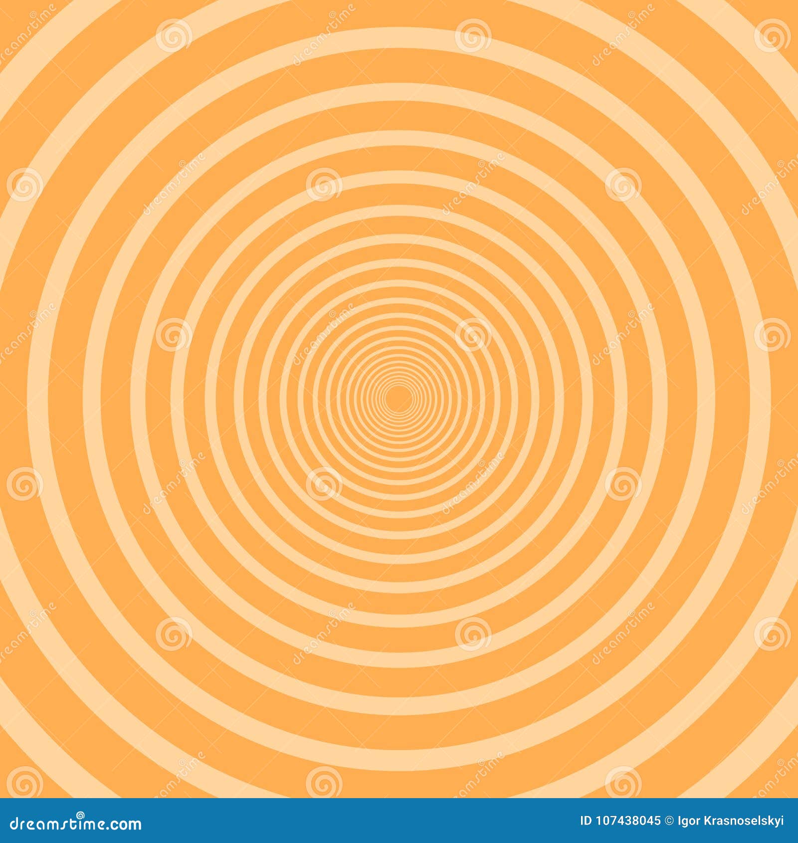 Sun Rays. Circle Rays. Orange Background. Spiral Stock Vector ...