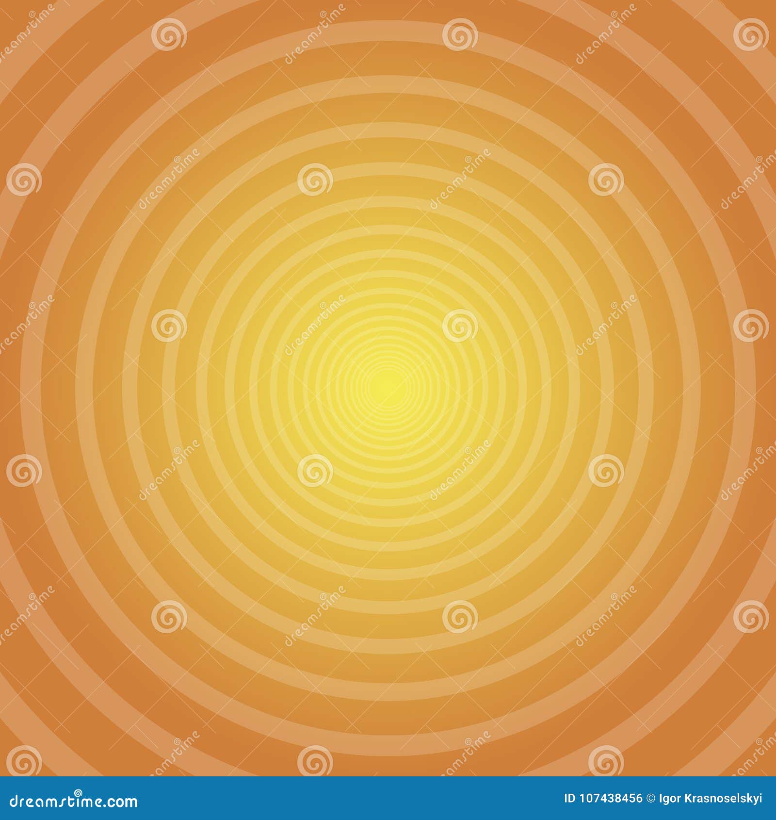 Sun Rays. Circle Rays. Orange Background. Spiral Stock Vector ...