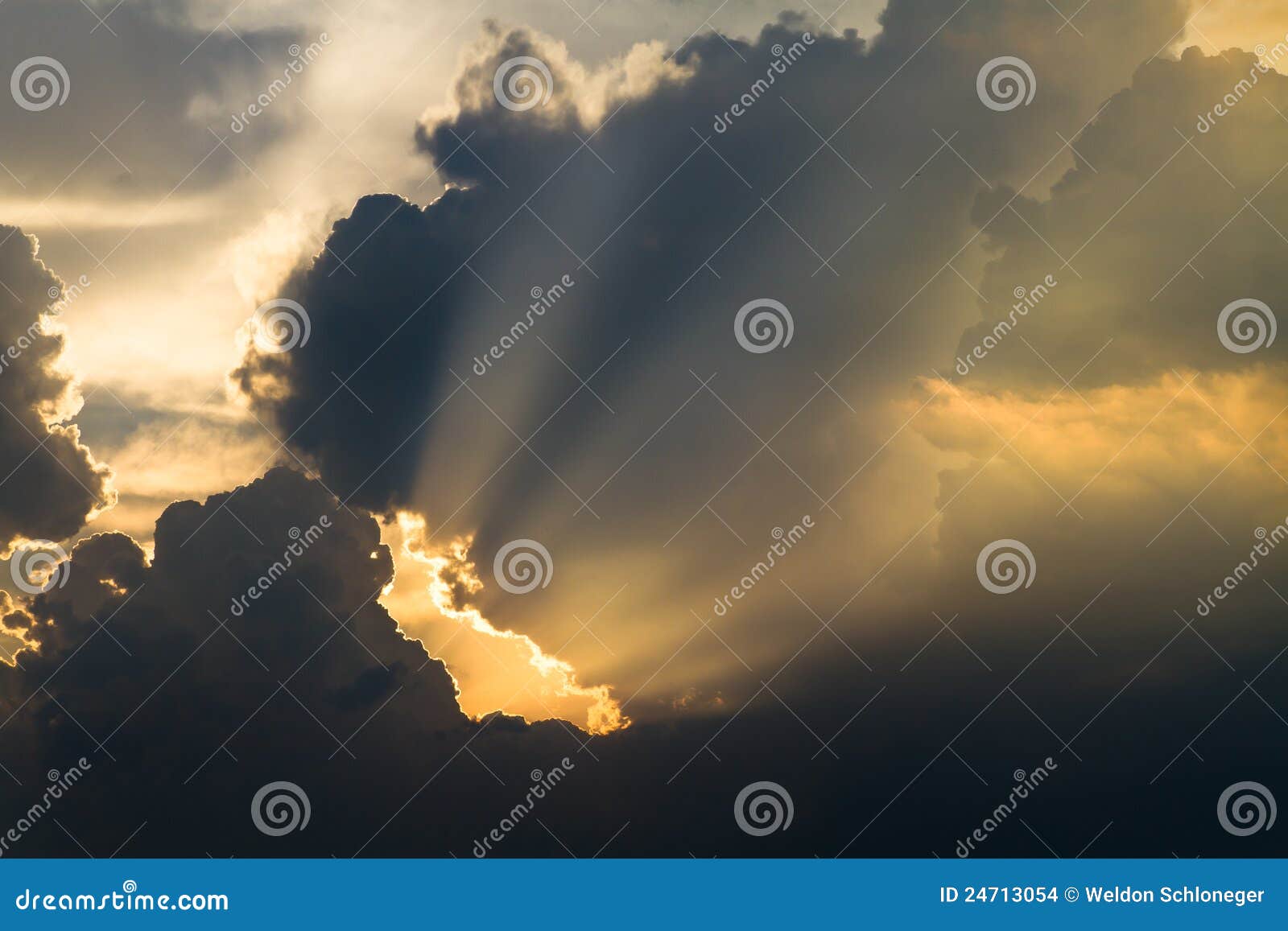 Sun rays through cloud stock photo. Image of dark, heaven - 24713054