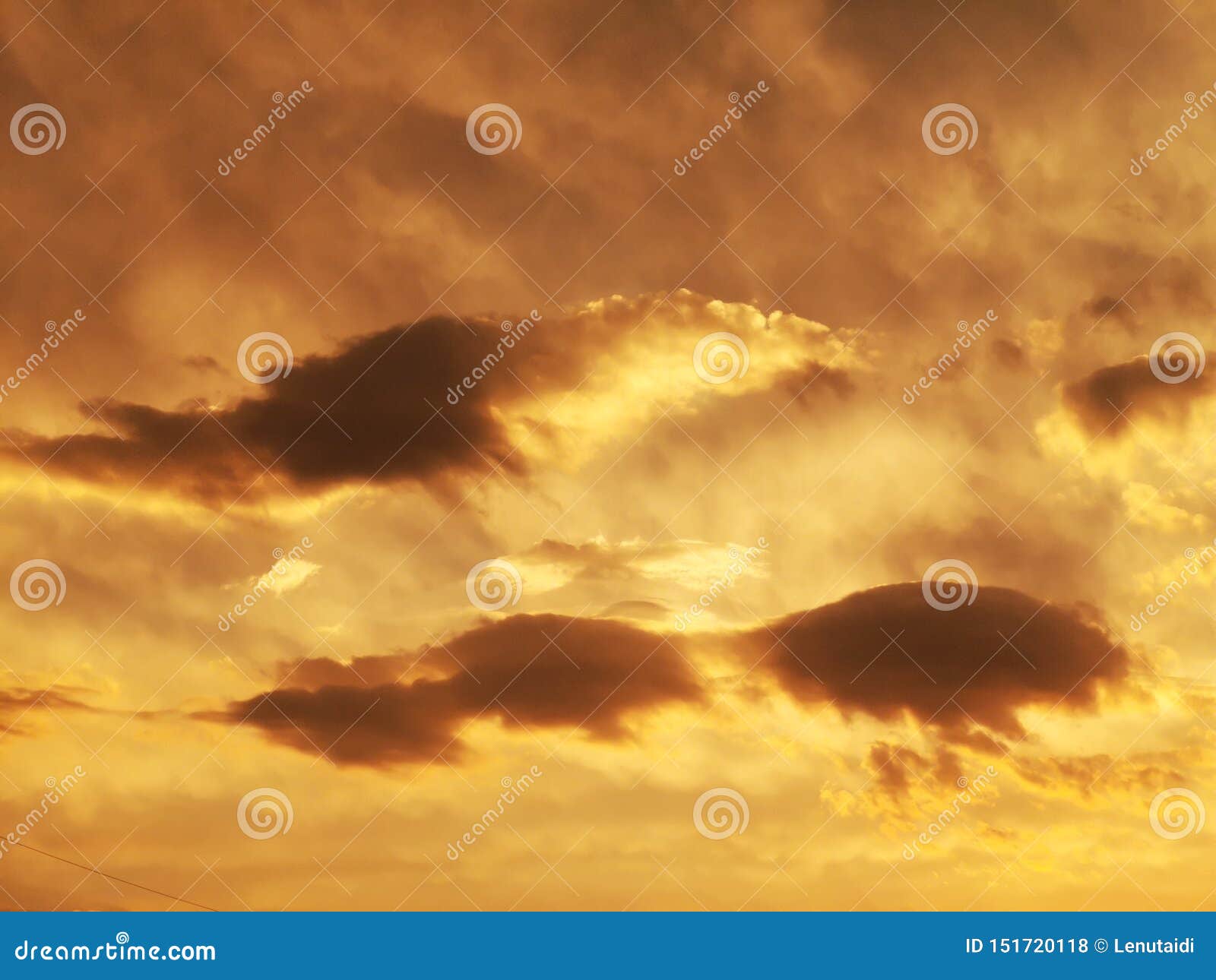 Sun Rays and Clouds - Heavy Clouds at Sunset Stock Photo - Image of ...