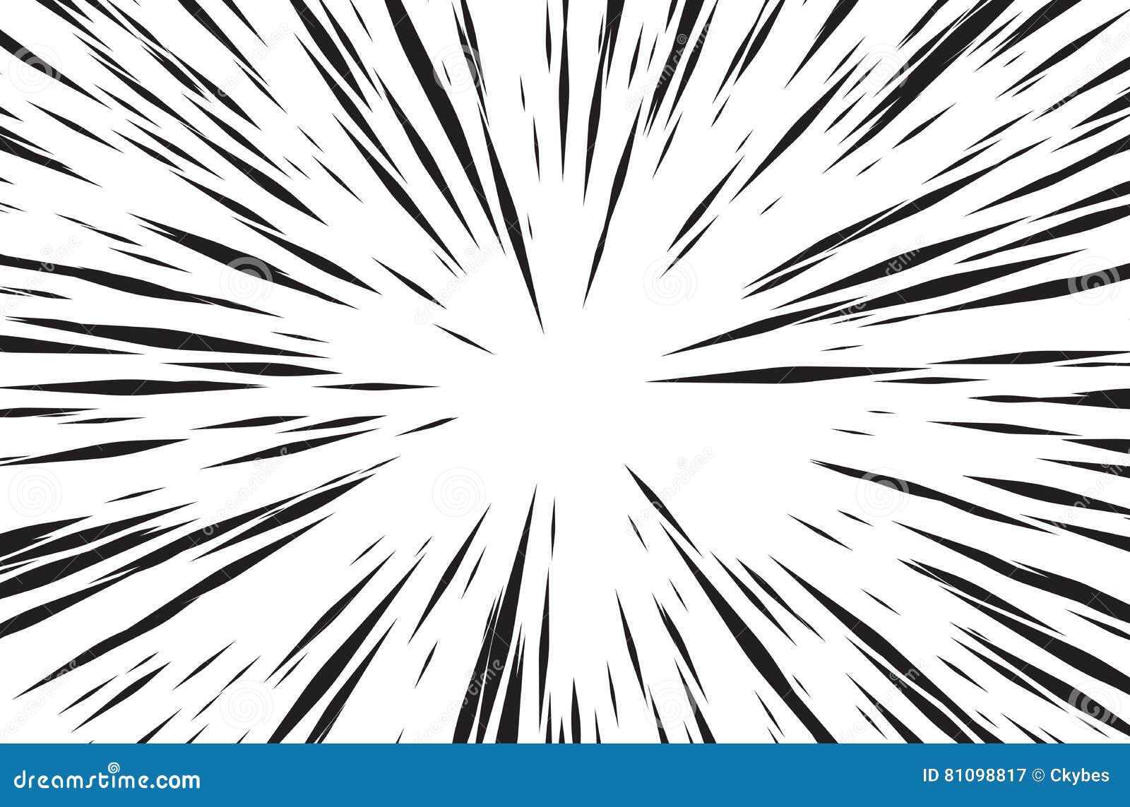 Sun Rays for Comic Books Radial Background Vector Stock Vector ...