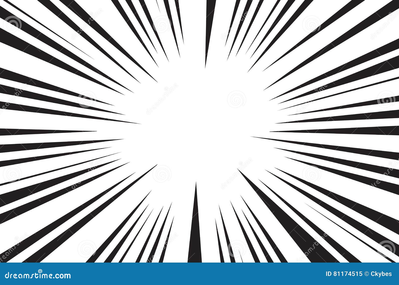 Sun Rays for Comic Books Radial Background Vector Stock Vector ...