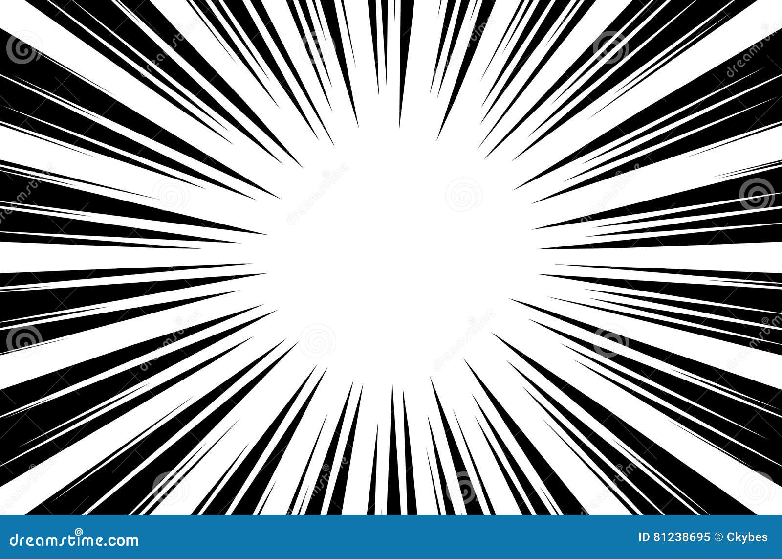 Sun Rays for Comic Books Radial Background Vector Stock Illustration ...