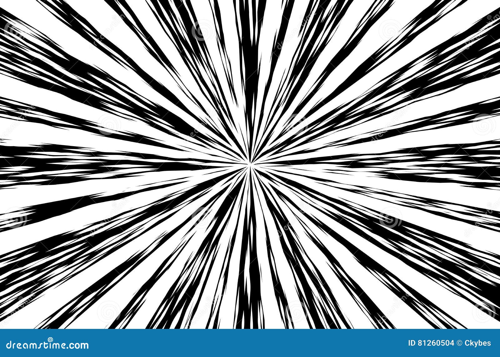 Sun Rays for Comic Books Radial Background Vector Stock Vector ...