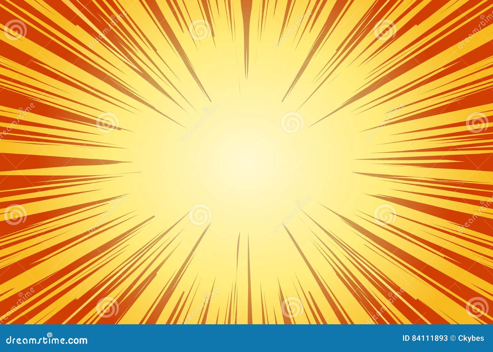Sun Rays for Comic Books Radial Background Vector Stock Vector ...