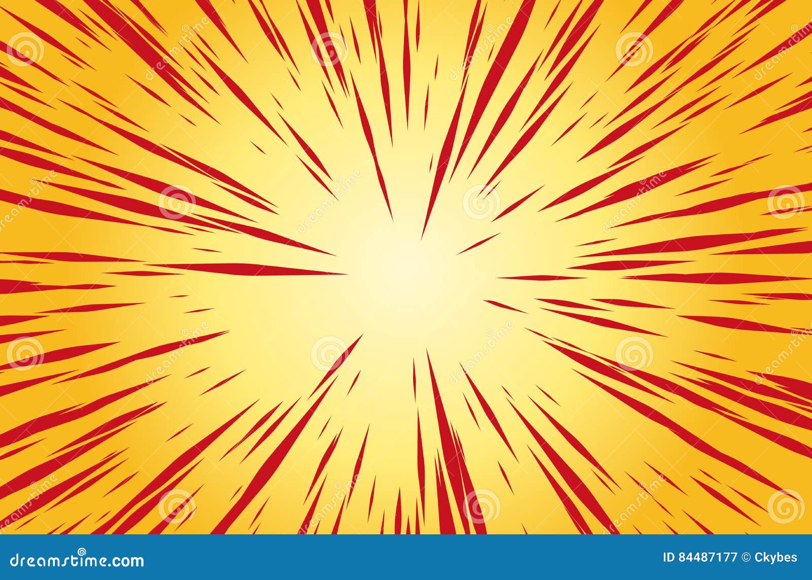 Sun Rays for Comic Books Radial Background Vector Stock Vector ...