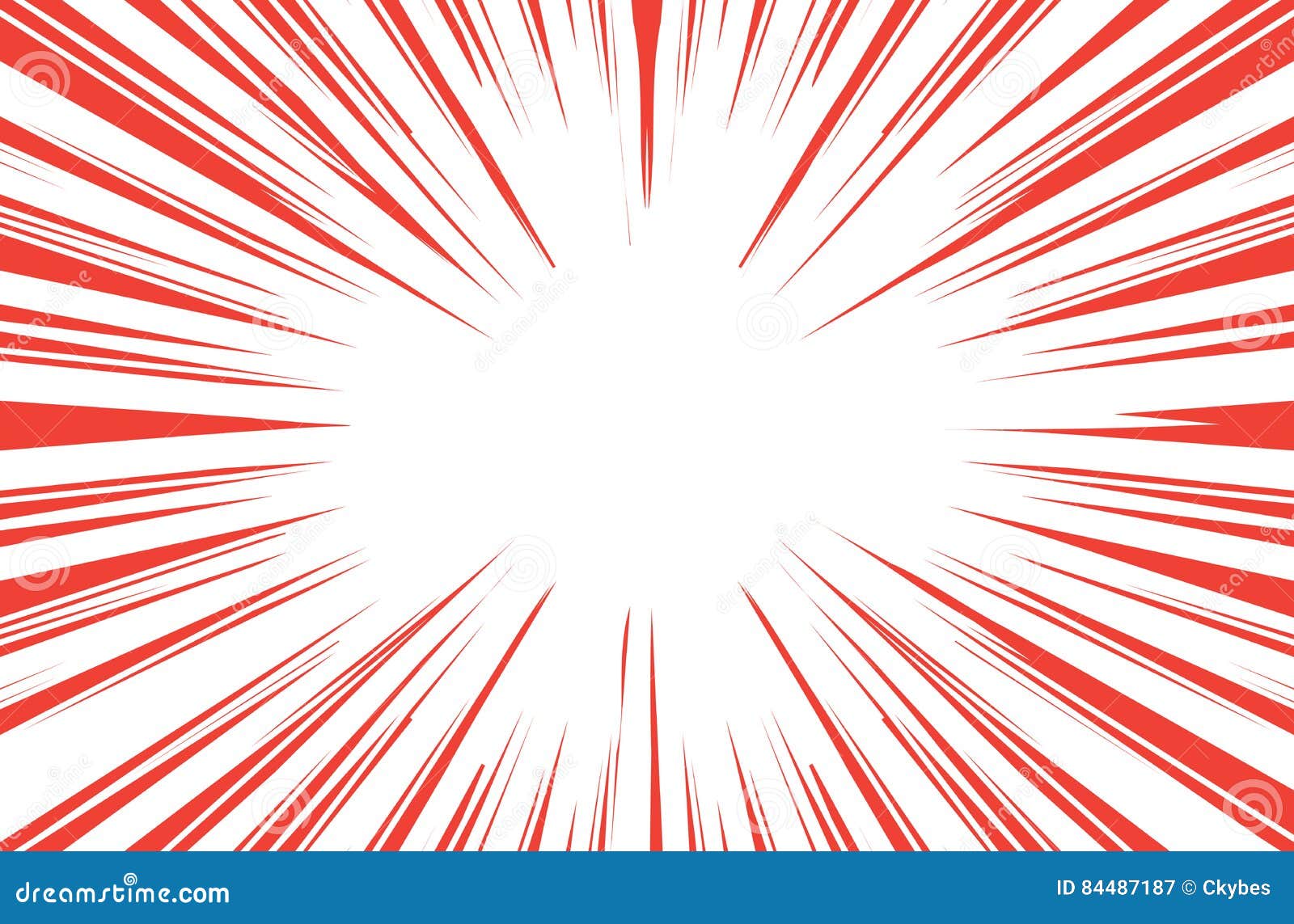 Sun Rays for Comic Books Radial Background Vector Stock Vector ...