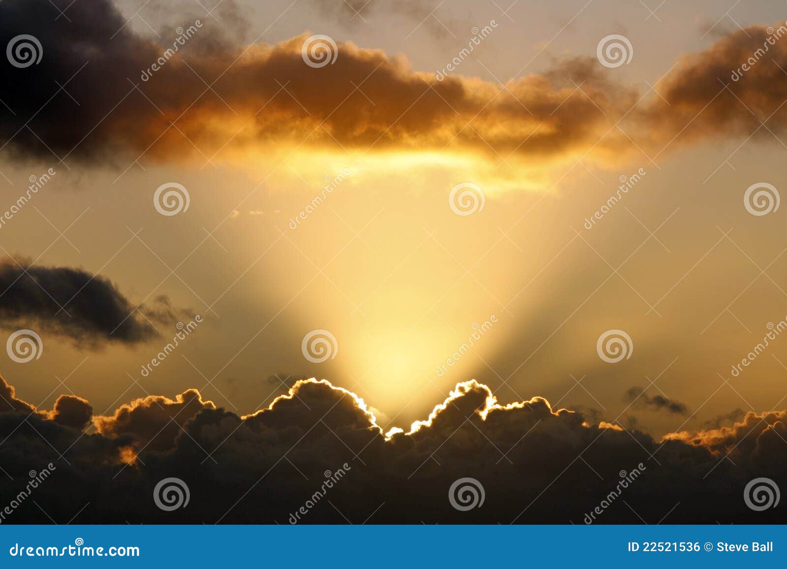 Sun rays and dark clouds stock photo. Image of sunlight - 22521536